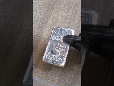 WHY 😂!!!! | I Chopped Up A Perfectly Good SILVER BAR #silver #gold # ...