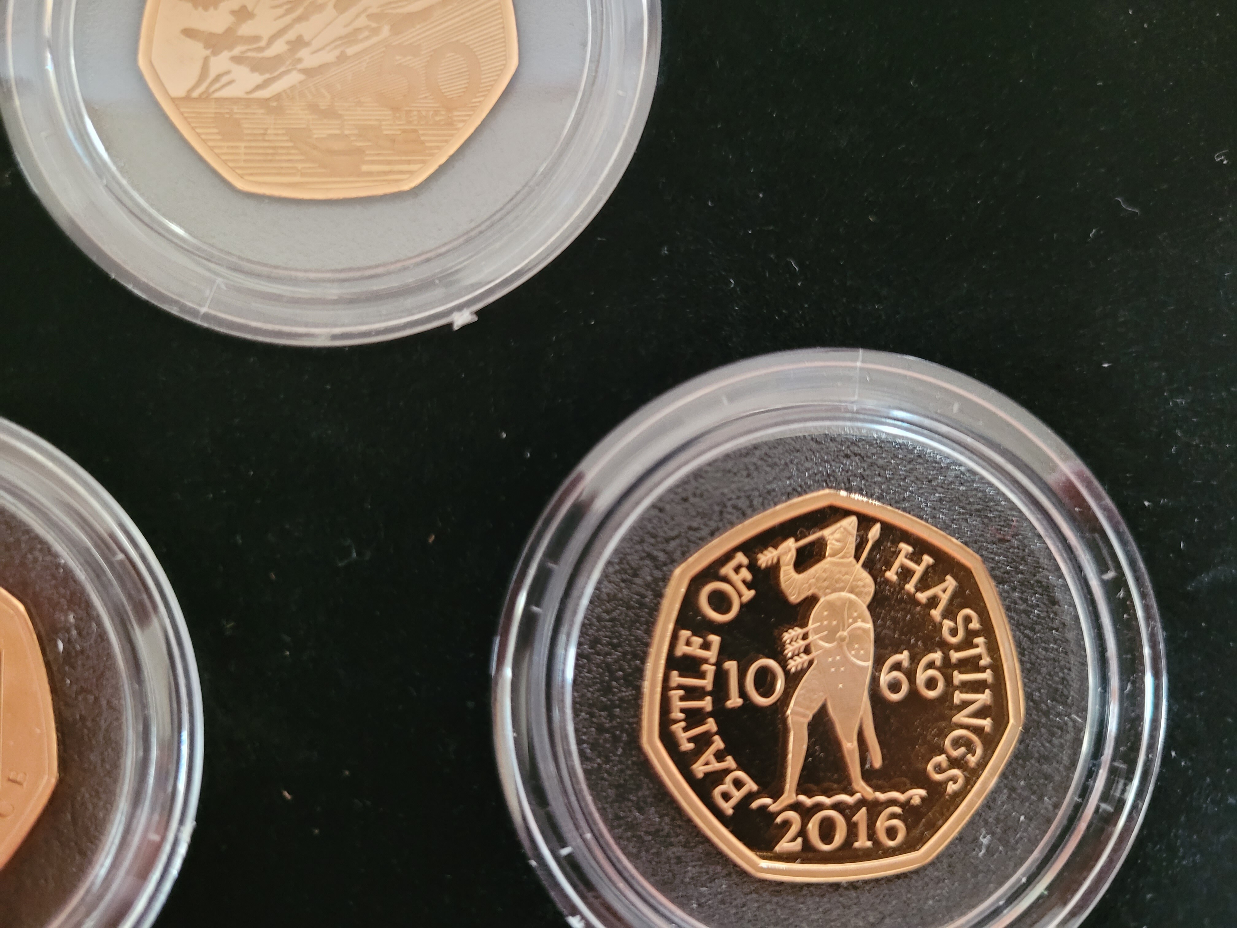 Gold proof 5 coin set Celebrating 50 years of the 50p @ only 4% above ...