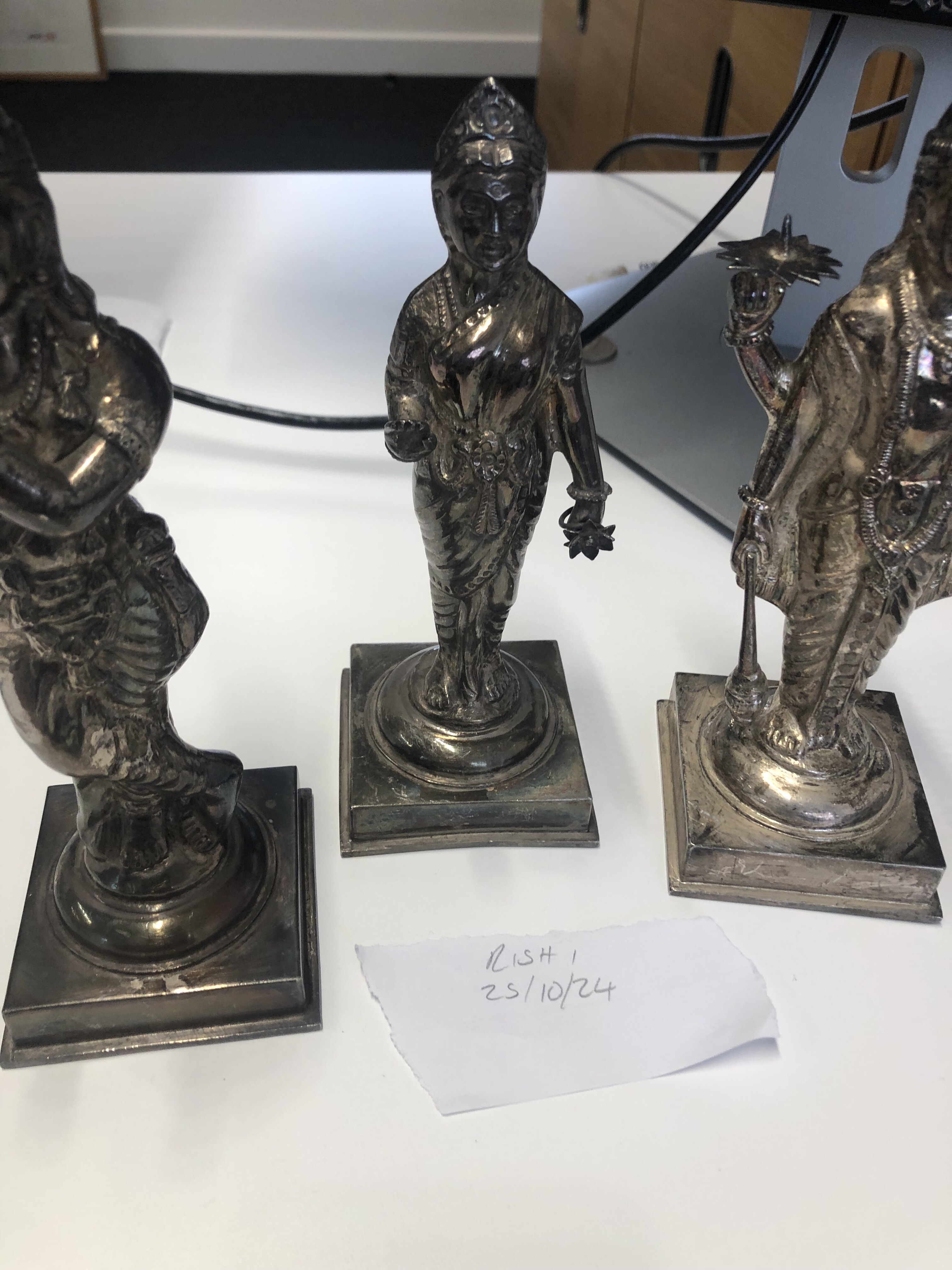 Set of three Sterling Silver Indian Gods - UK (Ungraded) - The Silver Forum