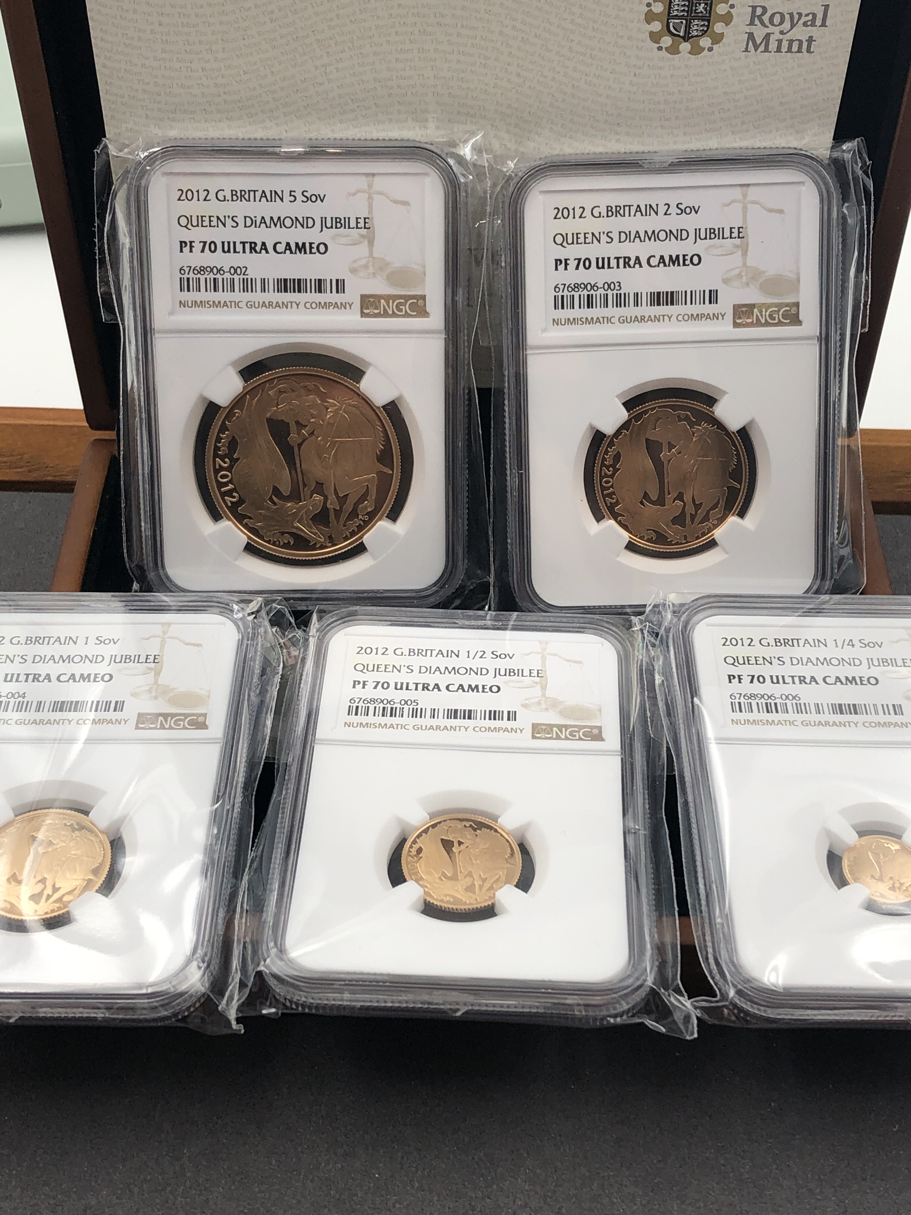 2012 Sovereign 5 Coin Set - UK (Graded only) - The Silver Forum