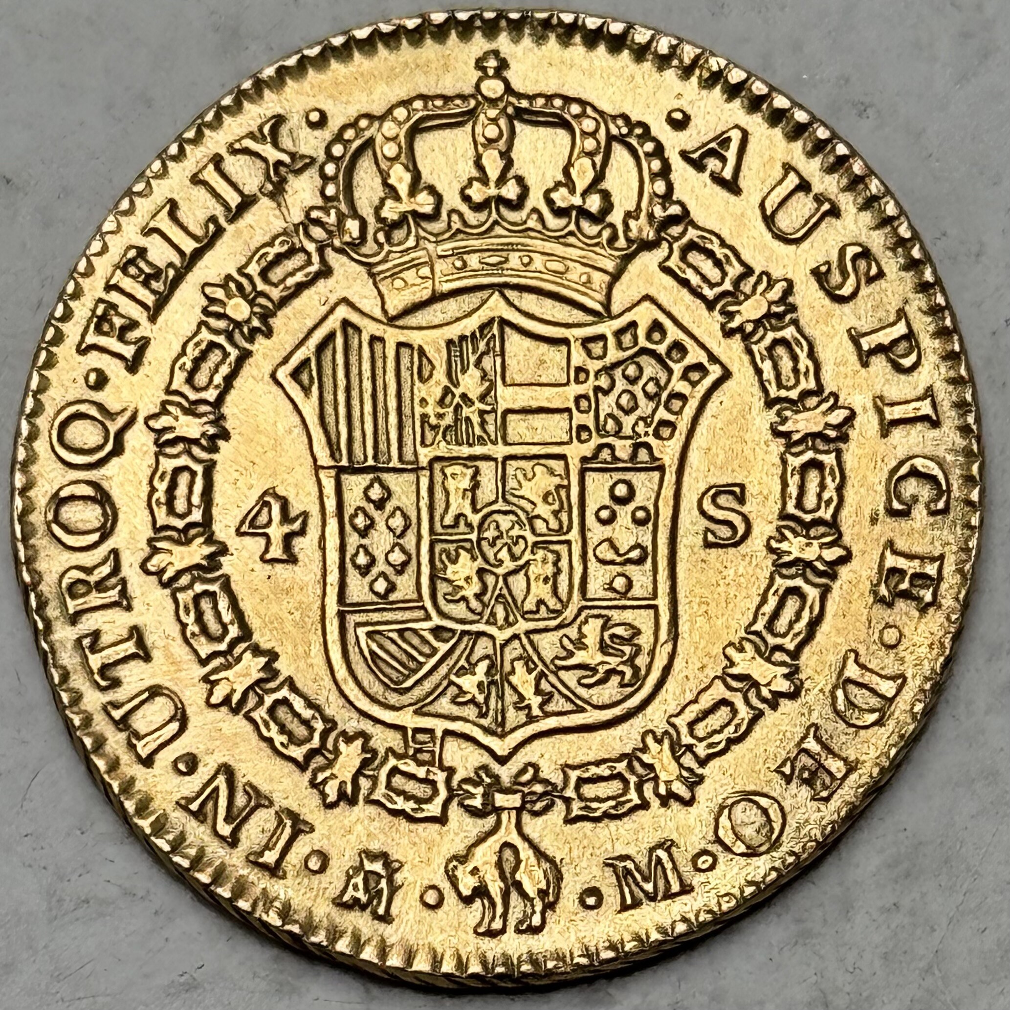 Spain 4 Escudos 1788-M (Madrid) M – Carlos III – Spanish Colonial Gold ...