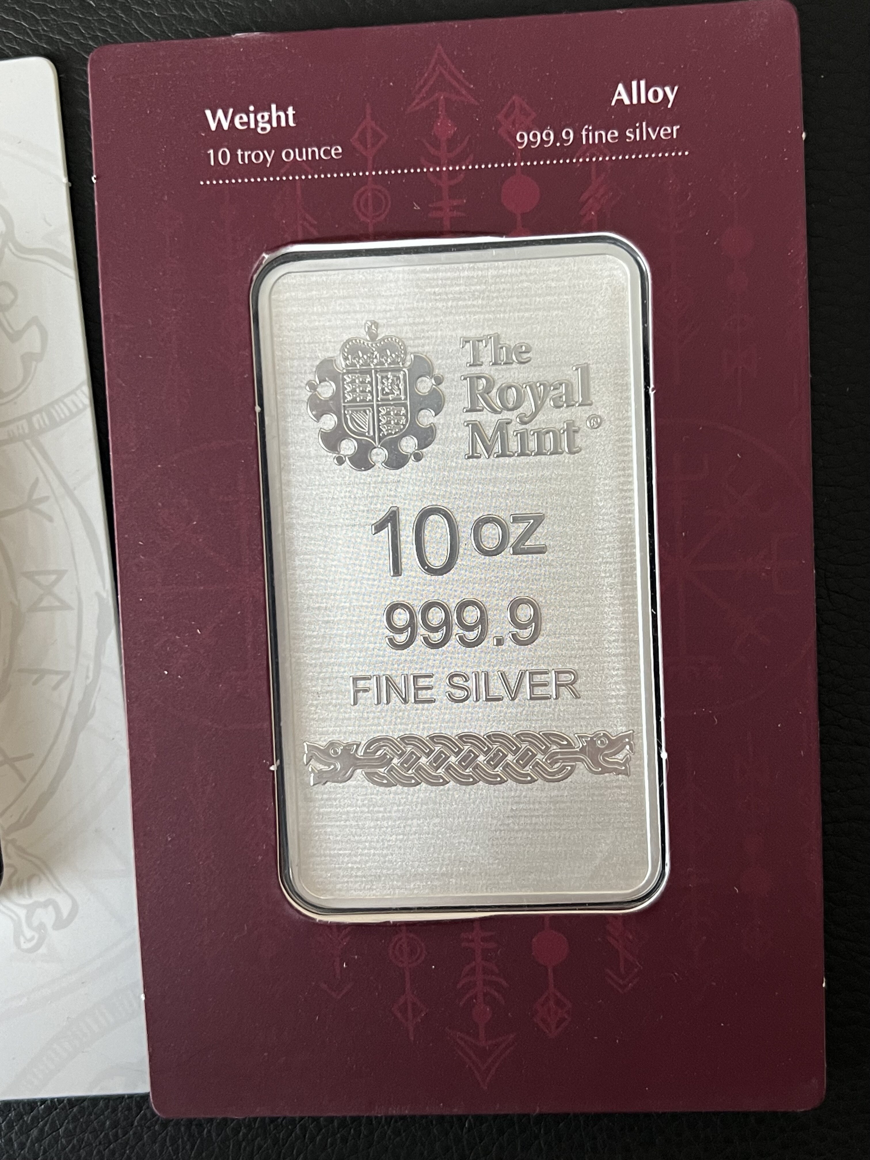 10oz Royal Mint Carded Odin Bars - UK (Ungraded) - The Silver Forum