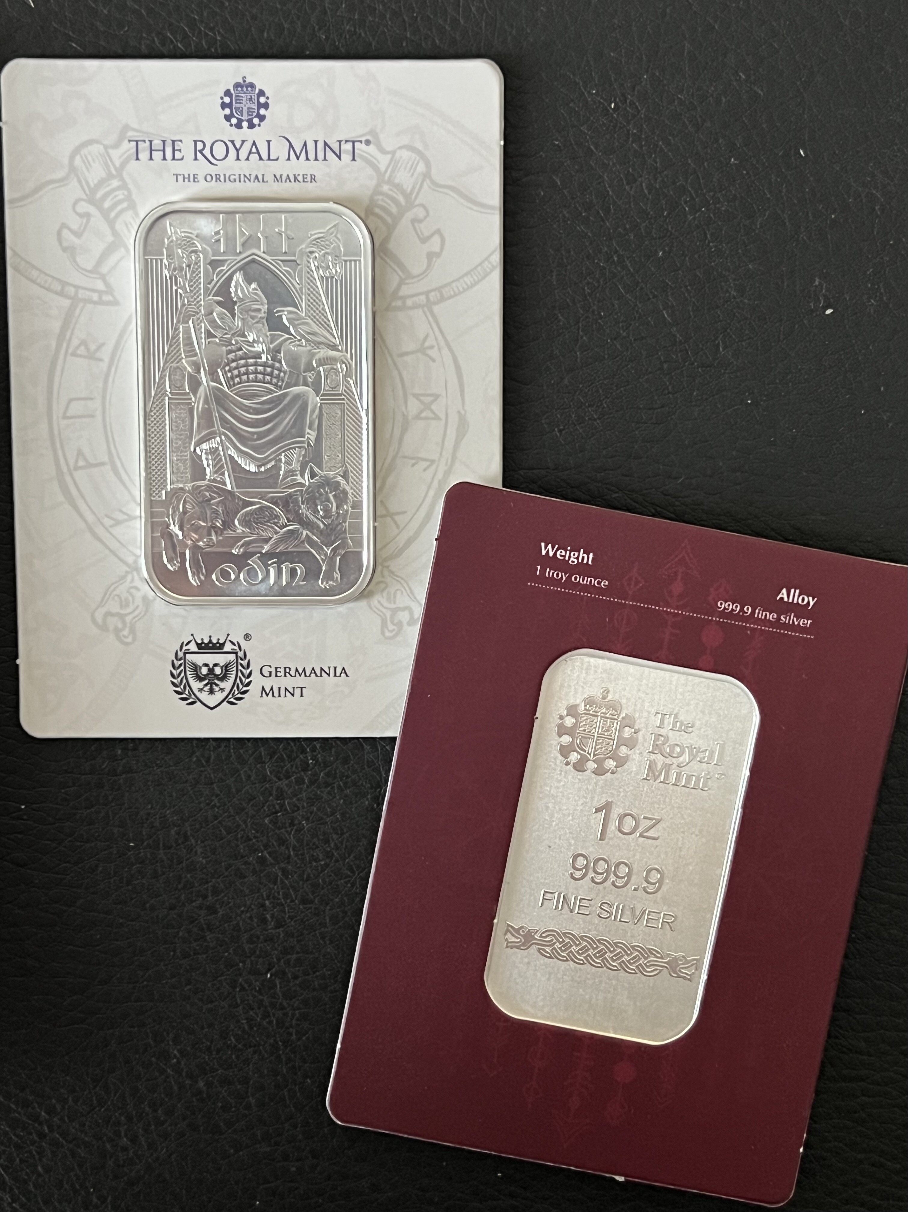 10oz Royal Mint Carded Odin Bars - UK (Ungraded) - The Silver Forum
