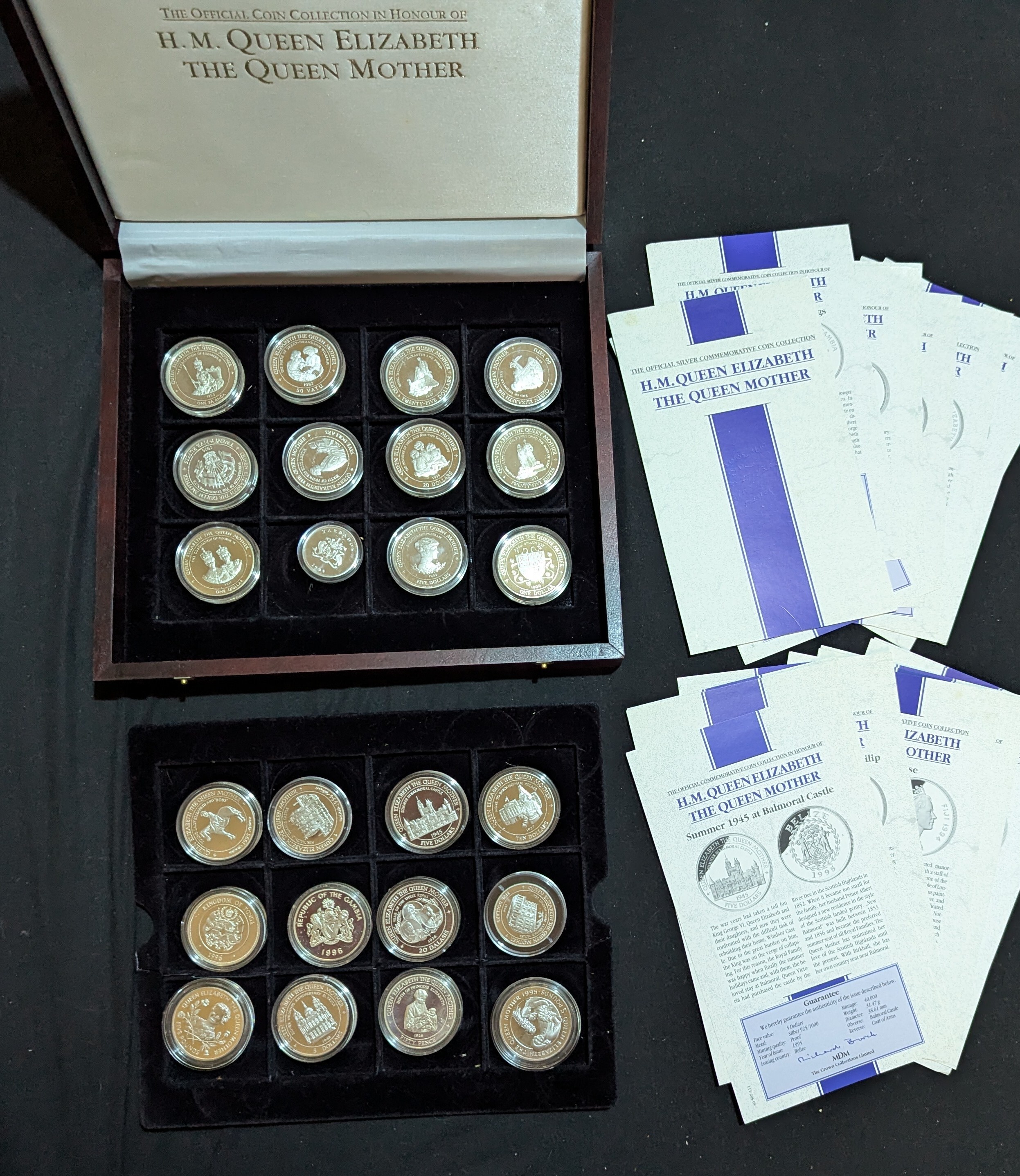 Boxed Silver Proof Coin Set x24 Coins. REDUCED TO SPOT PRICE. - UK ...