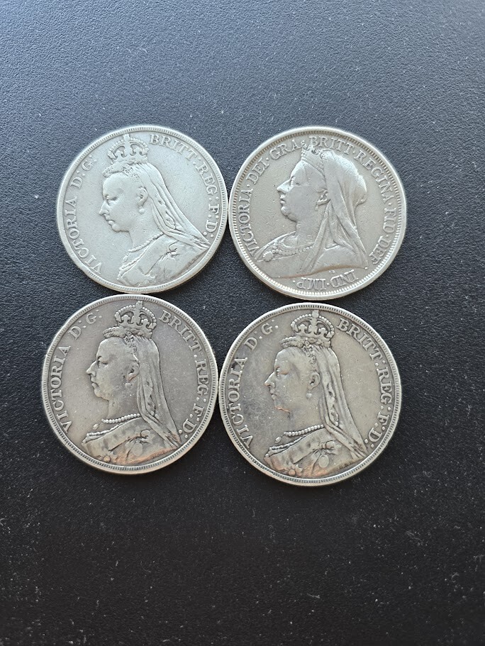 4 silver crowns - UK (Ungraded) - The Silver Forum