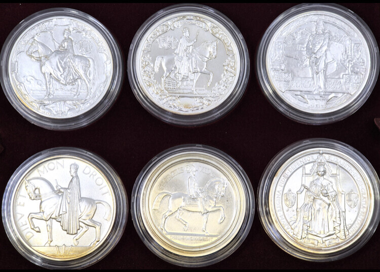 Royal Mint 2006 Great Seals of the Realm 5oz x 6 set 30oz's of pure ...