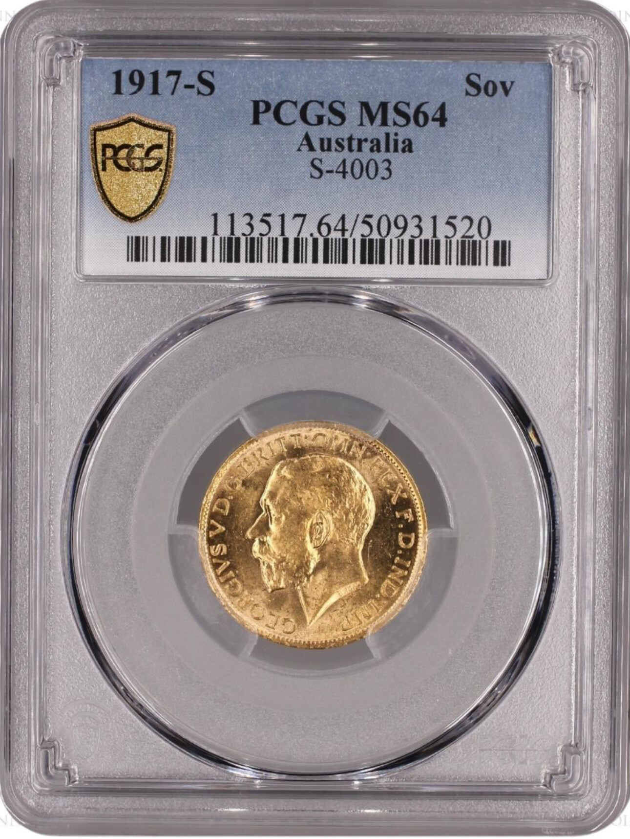 1917 Sydney Gold Sovereign MS64 £675 posted - UK (Graded only) - The ...
