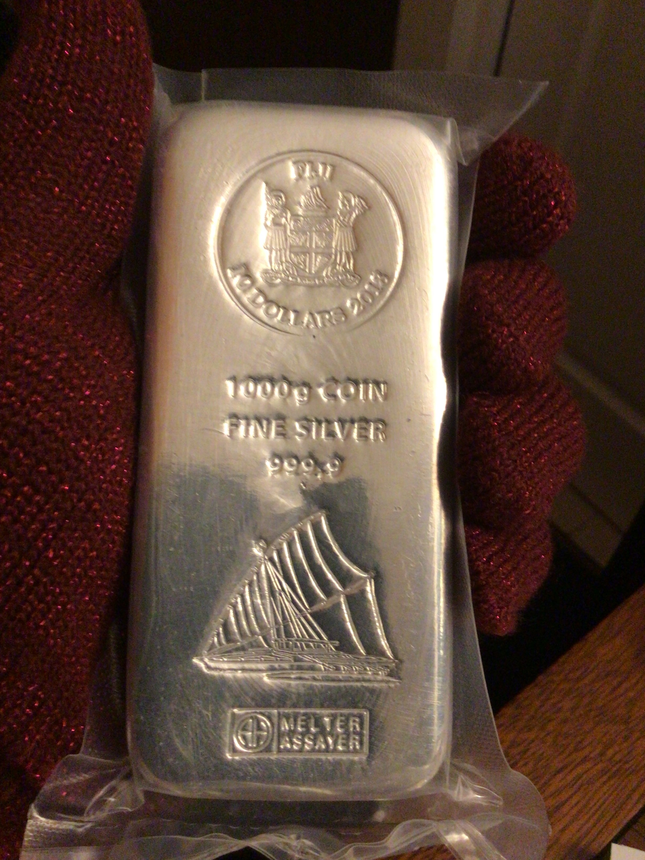 Fiji 1 Kilo Silver 4 9999s Coin Bar, 4% over spot. - UK (Ungraded ...