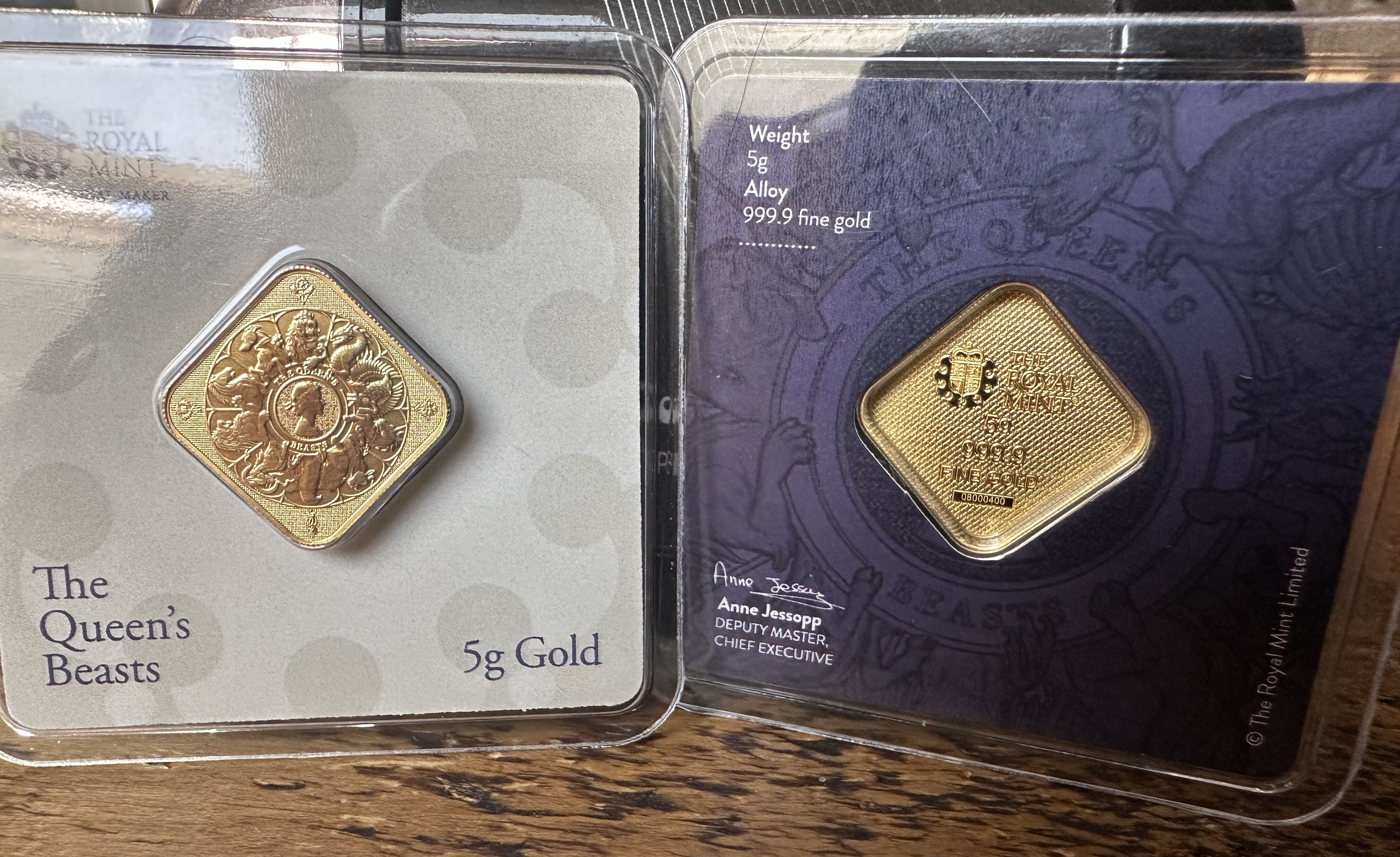 The Queen's Beasts 5g Gold Bullion Bar - Page 8 - Gold - The Silver Forum