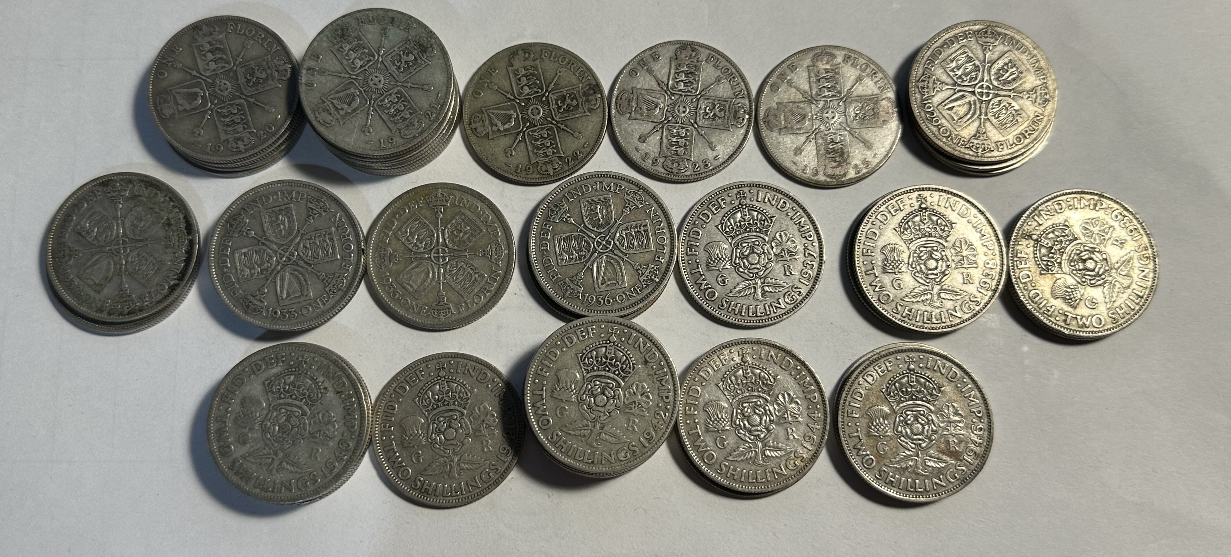 Pre-1947 50% Silver Florins below spot - UK (Ungraded) - The Silver Forum