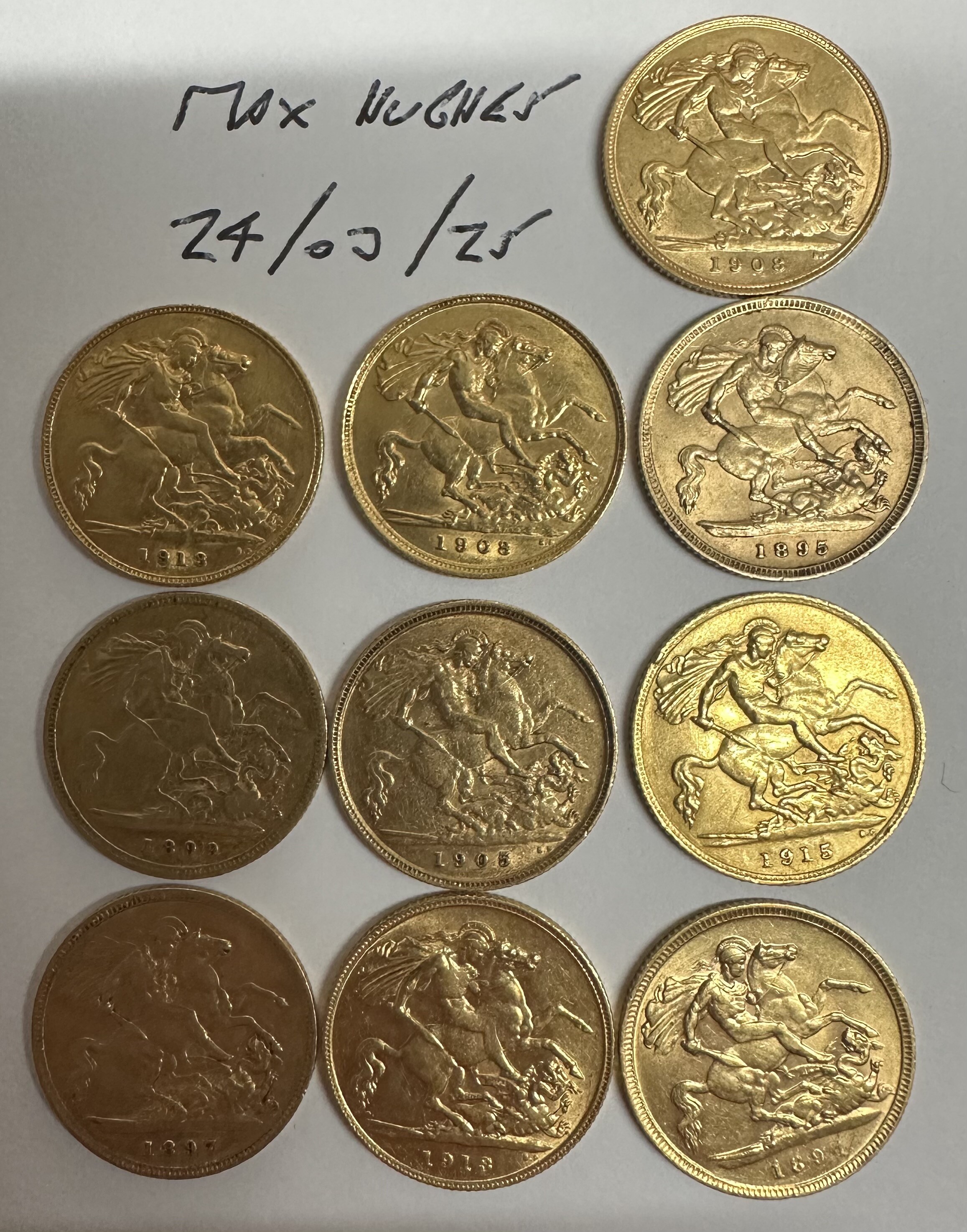 10 x Gold Half Sovereigns - UK (Ungraded) - The Silver Forum