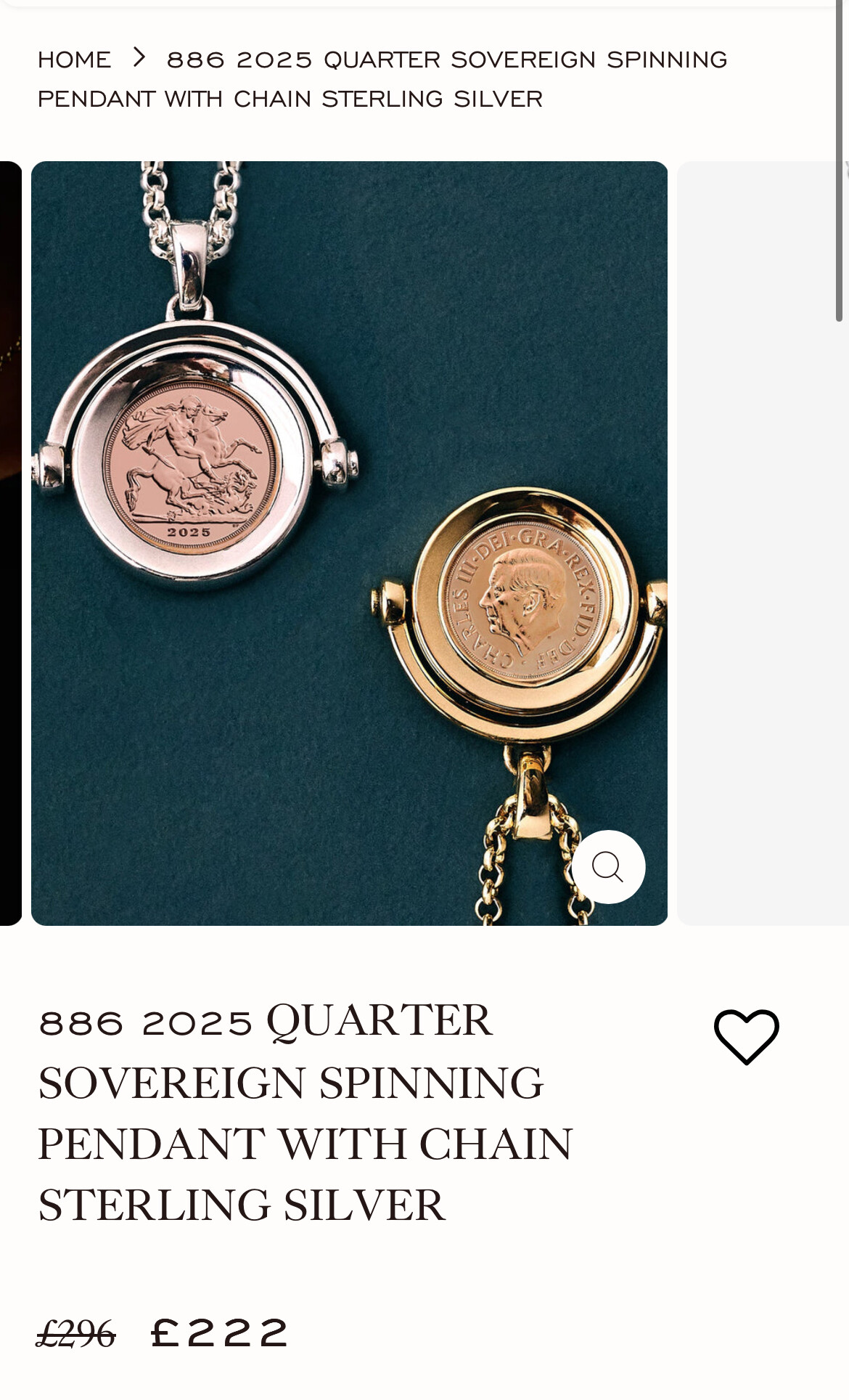 Royal Mint Quarter Sovereign Spinner - Gold - The Silver Forum