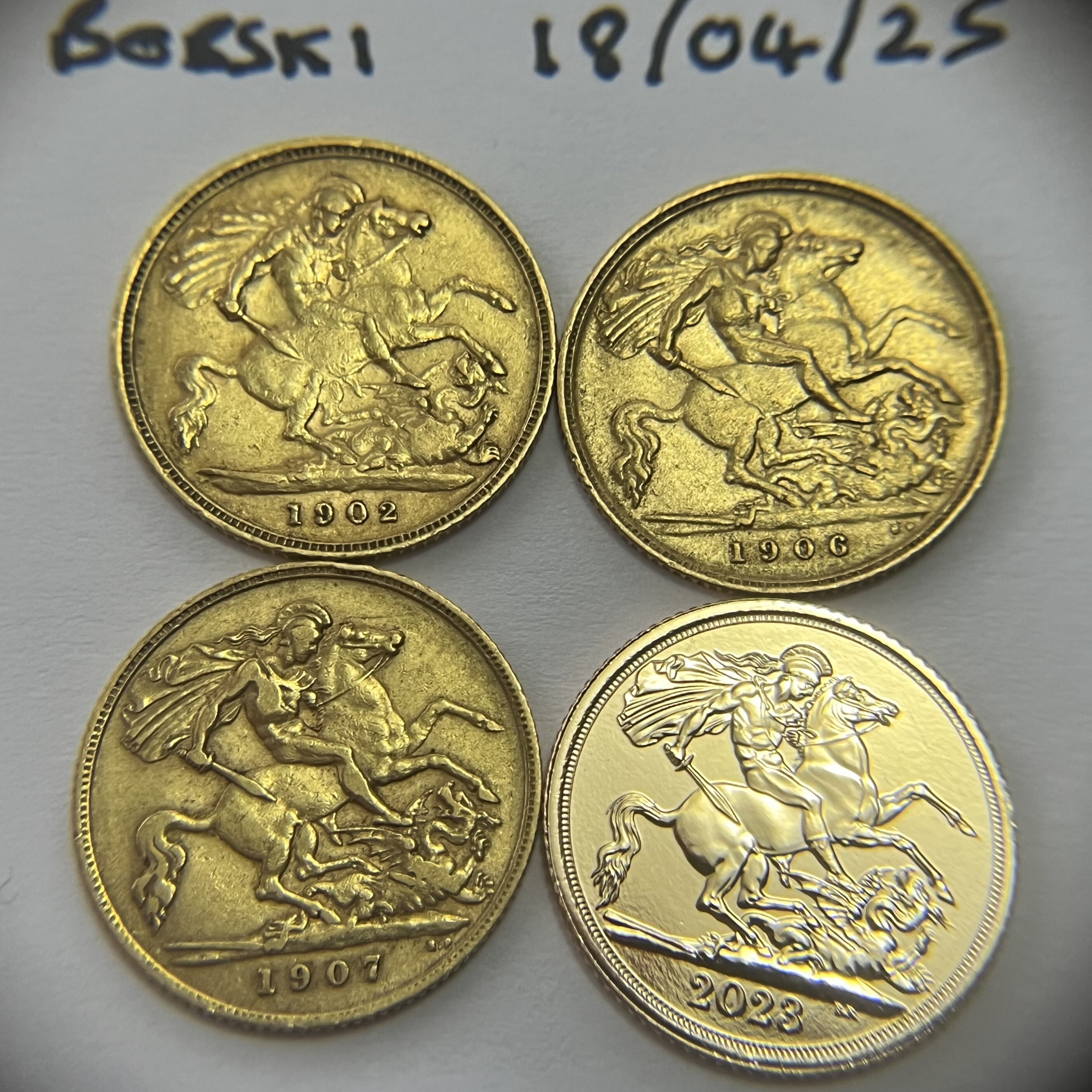 4 X Half Sovereigns - UK (Ungraded) - The Silver Forum