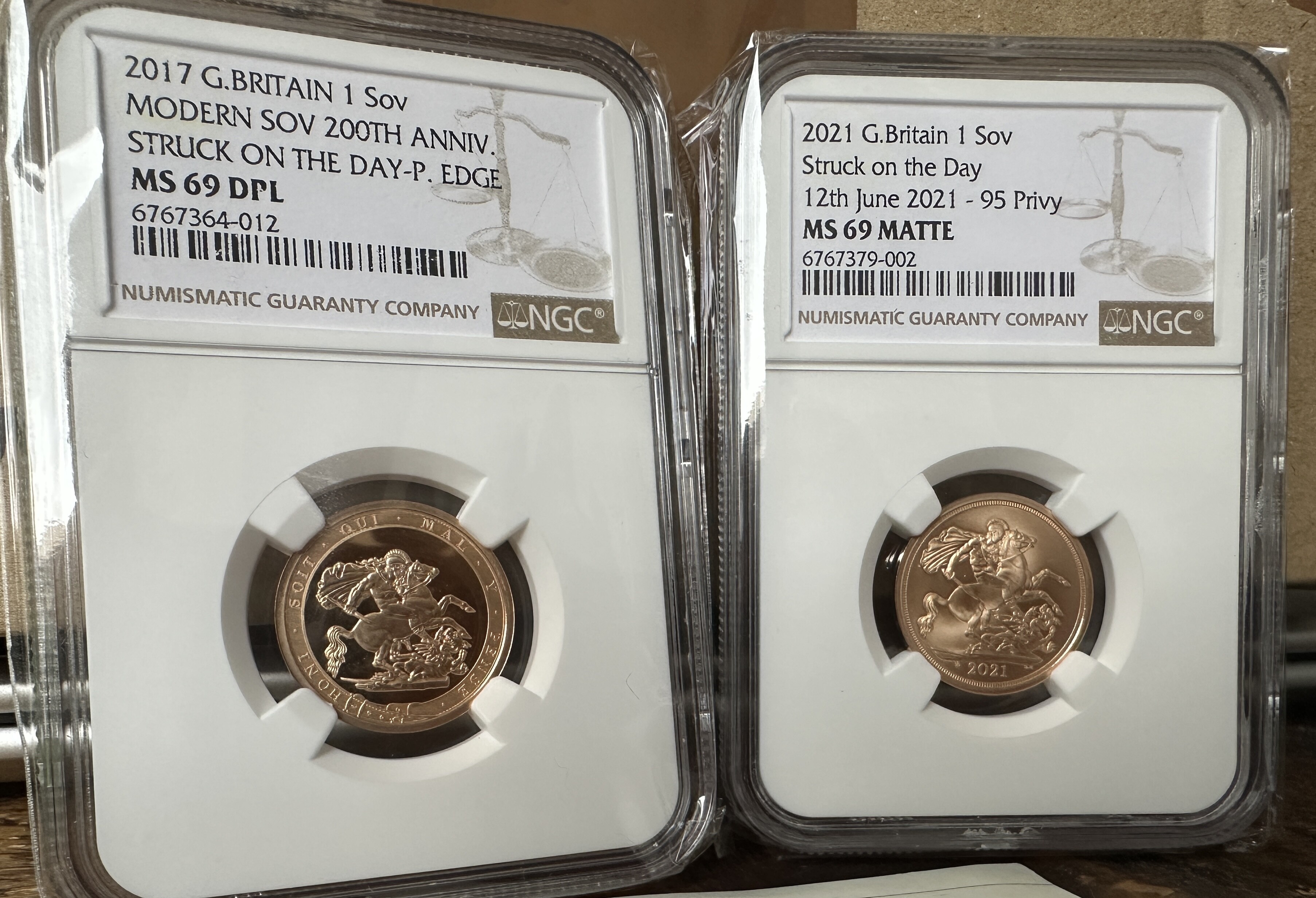2017 & 2021 plain edge SOTD sovereigns - UK (Graded only) - The Silver ...