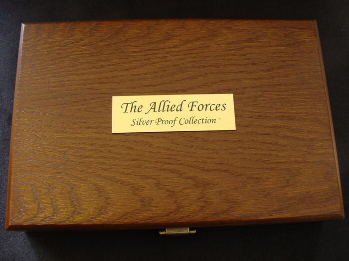 World War II Allied Forces silver proof coin set - EU Europe (Ungraded ...