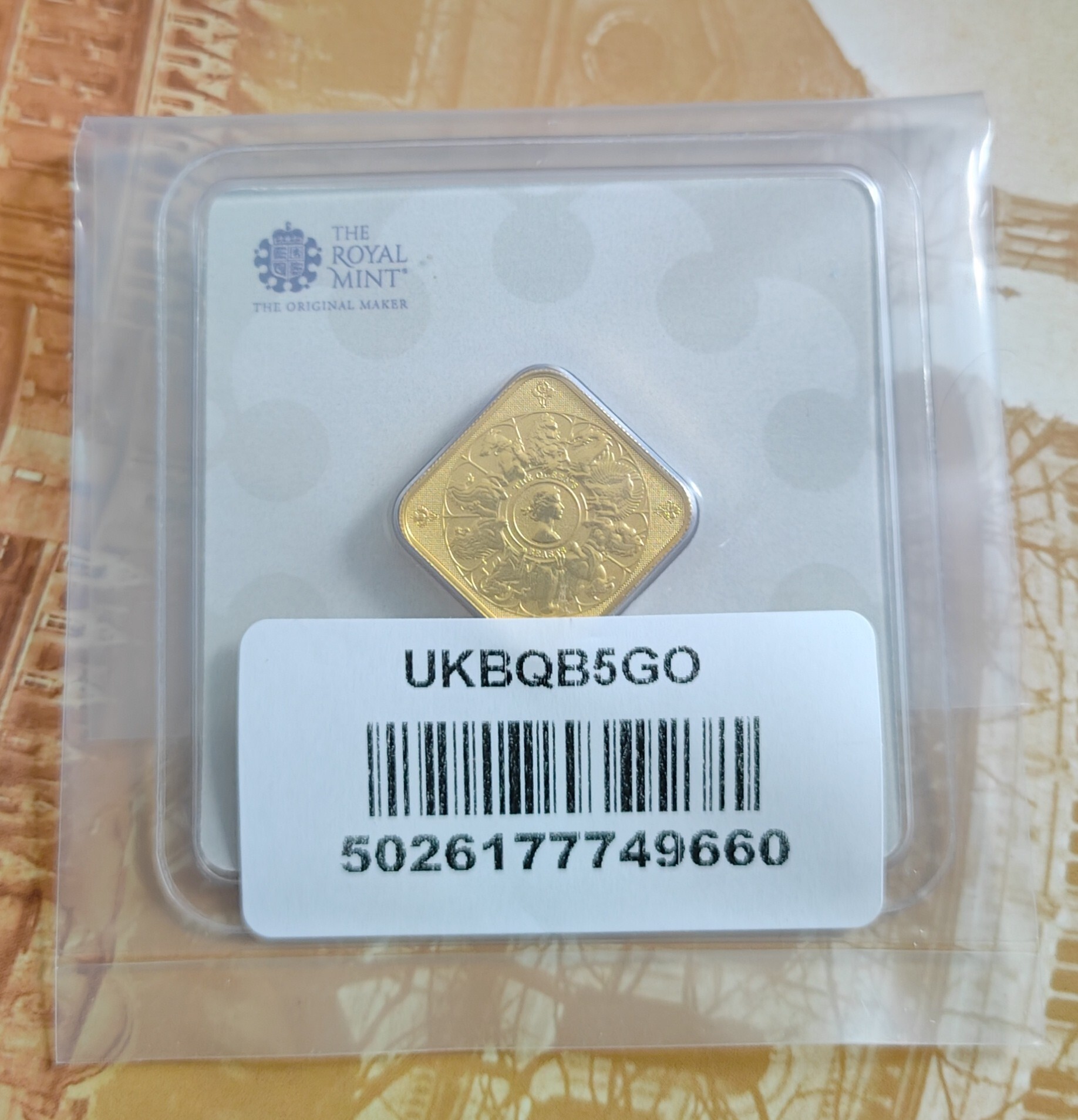 Queens beast 5 gram gold bar - UK (Ungraded) - The Silver Forum