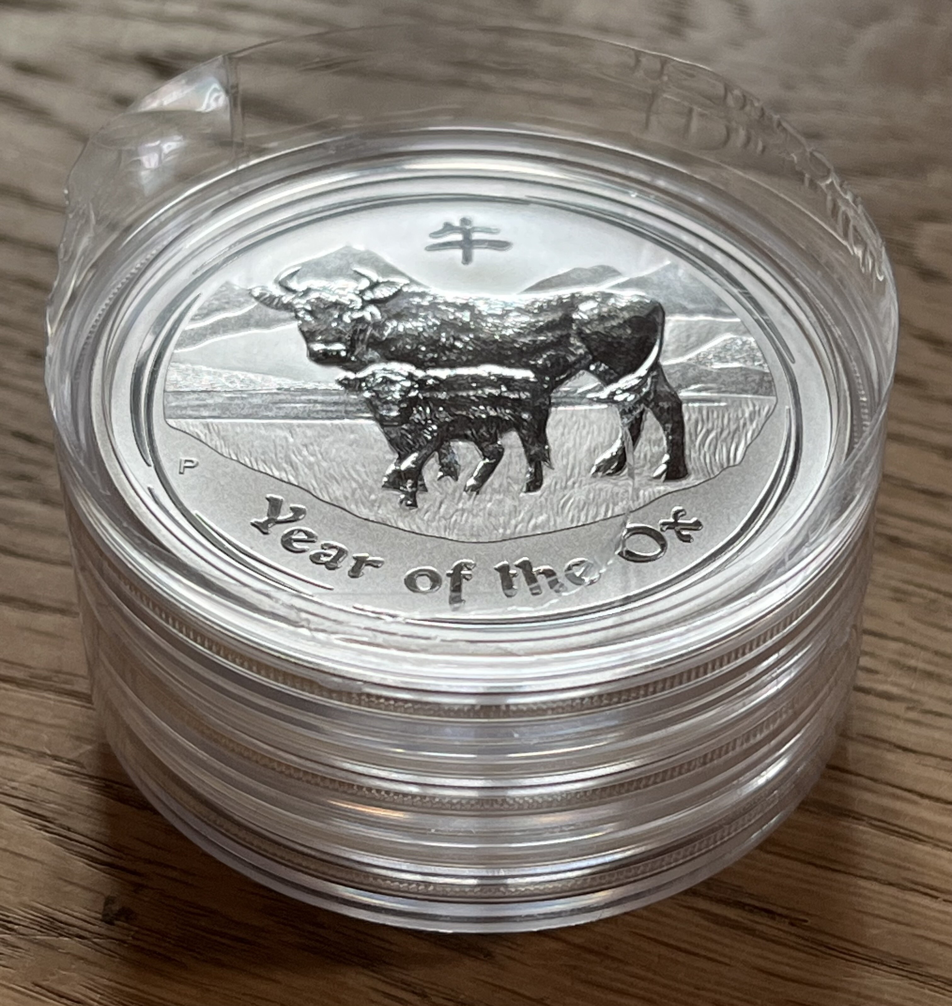 3 x 2009 Perth Mint 1 Oz Silver Lunar Ox - UK (Ungraded) - The Silver Forum