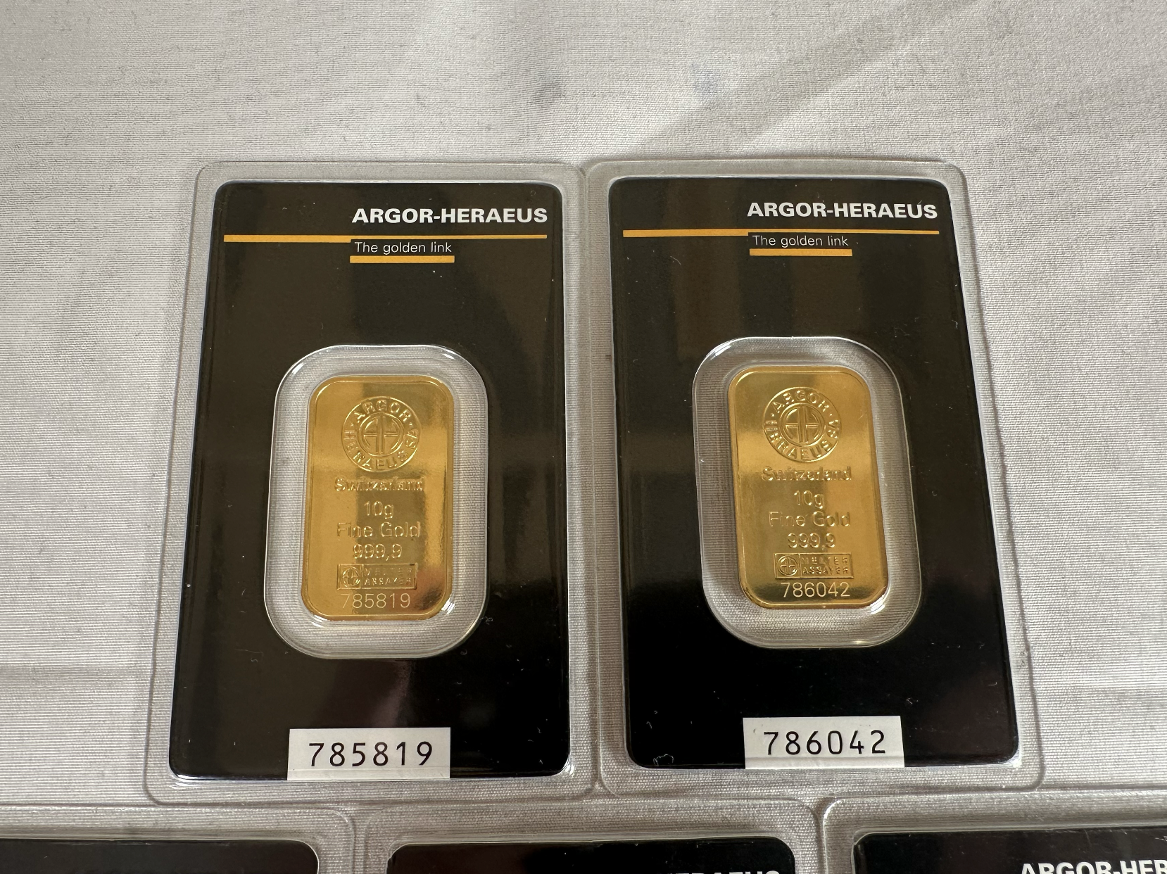 Argor-Heraeus 5g and 10g Gold Bars - UK (Ungraded) - The Silver Forum