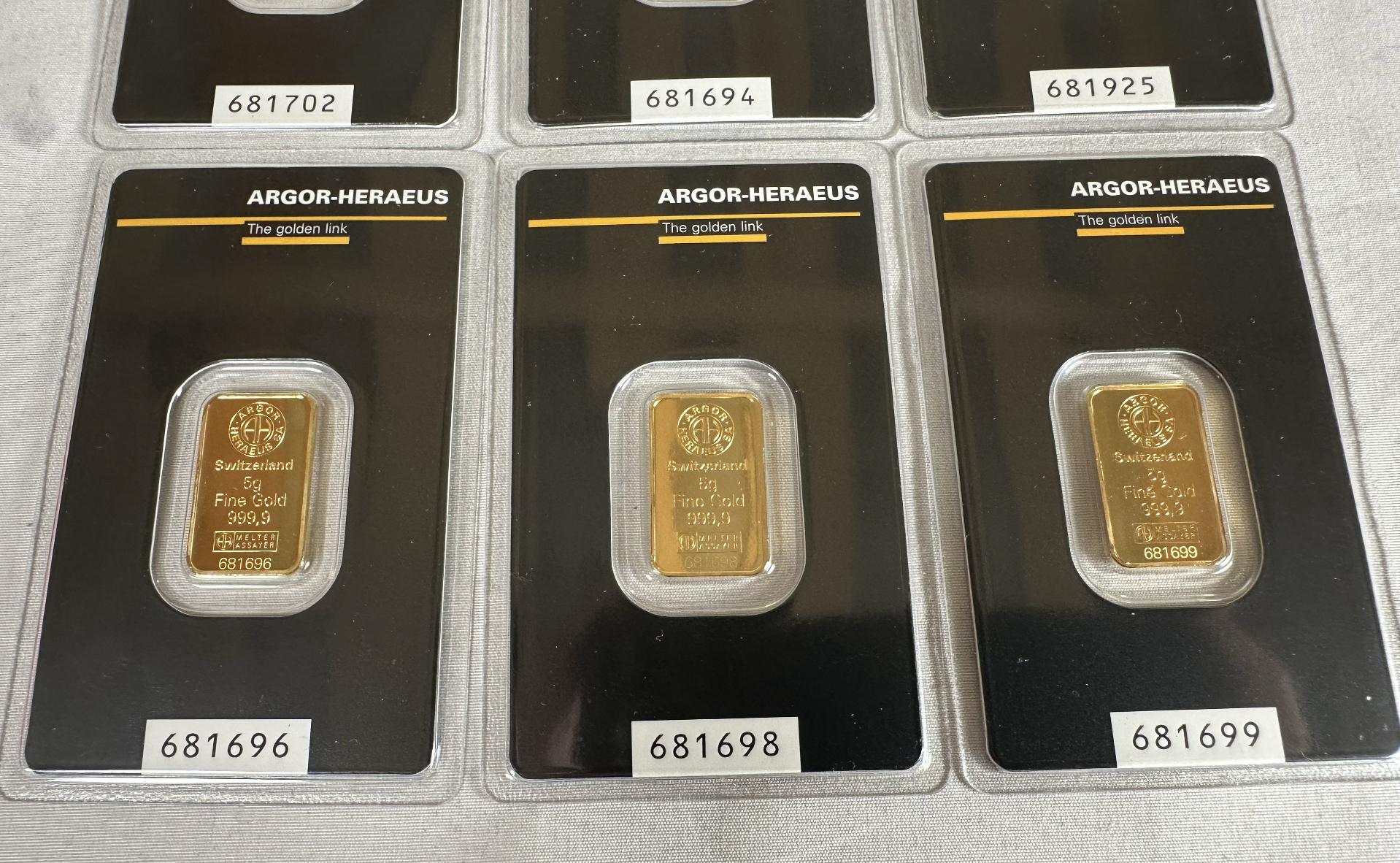 Argor-Heraeus 5g and 10g Gold Bars - UK (Ungraded) - The Silver Forum