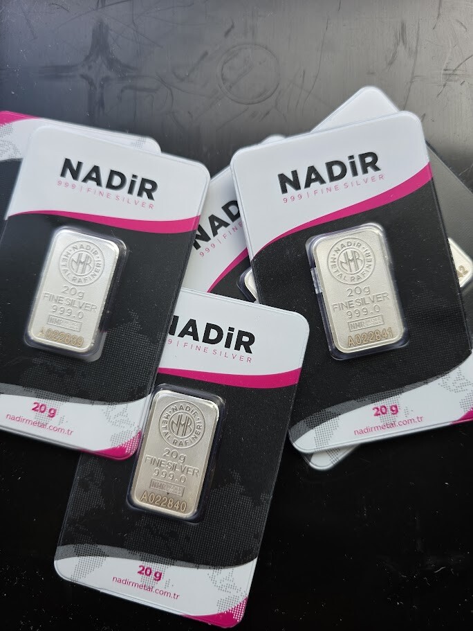 10g and 20g Nadir silver bars - UK (Ungraded) - The Silver Forum