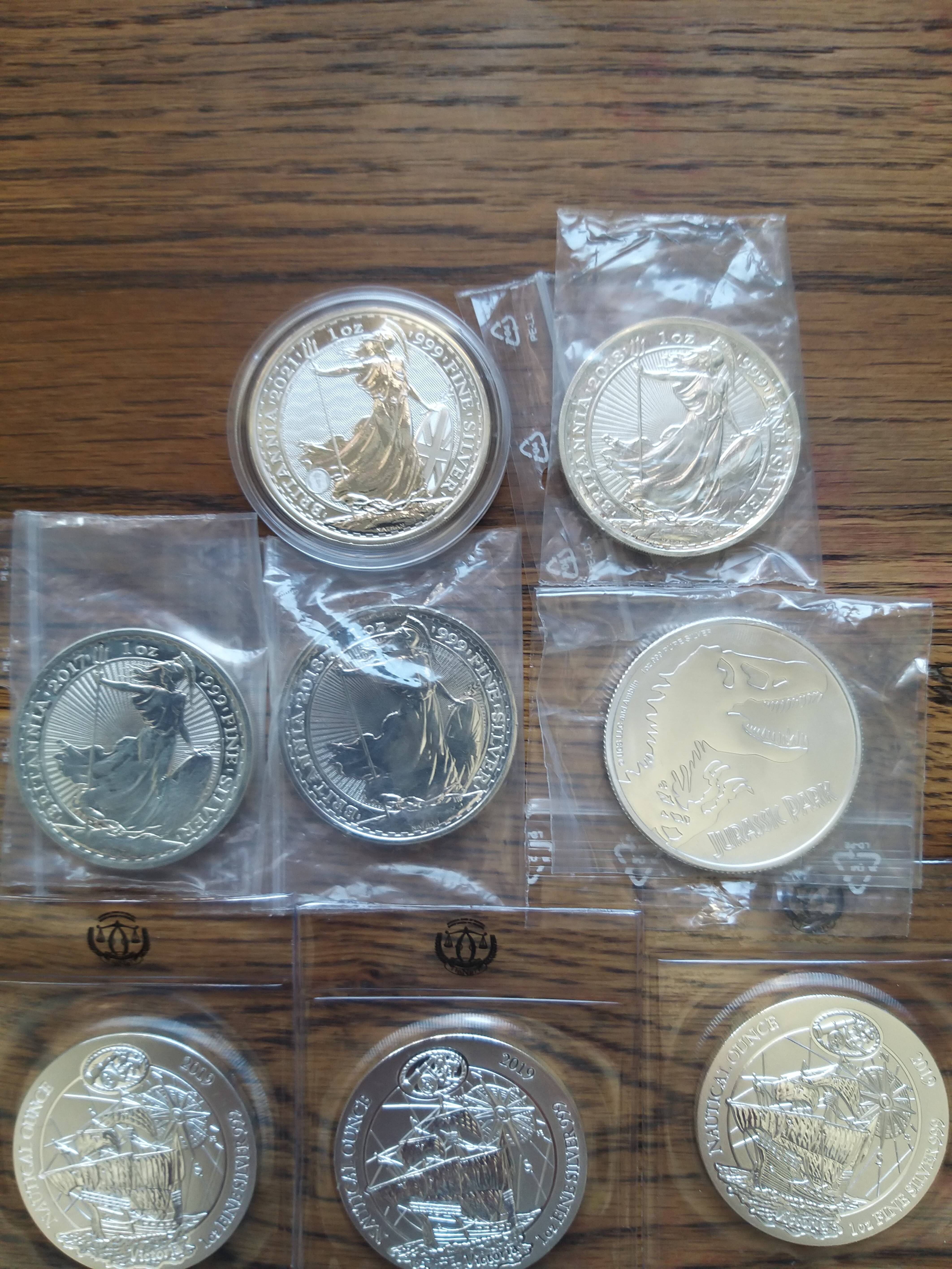 10 x 1oz Silver bullion + Numismatic coins. Ideal resellers joblot - UK ...