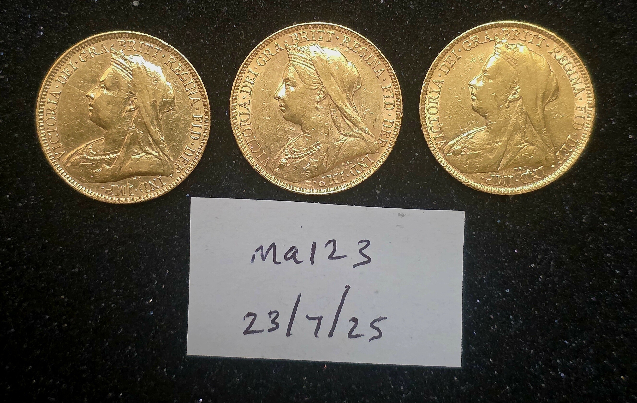 Victoria Full Sovereigns - 1893, 1894 and 1895 - UK (Ungraded) - The ...