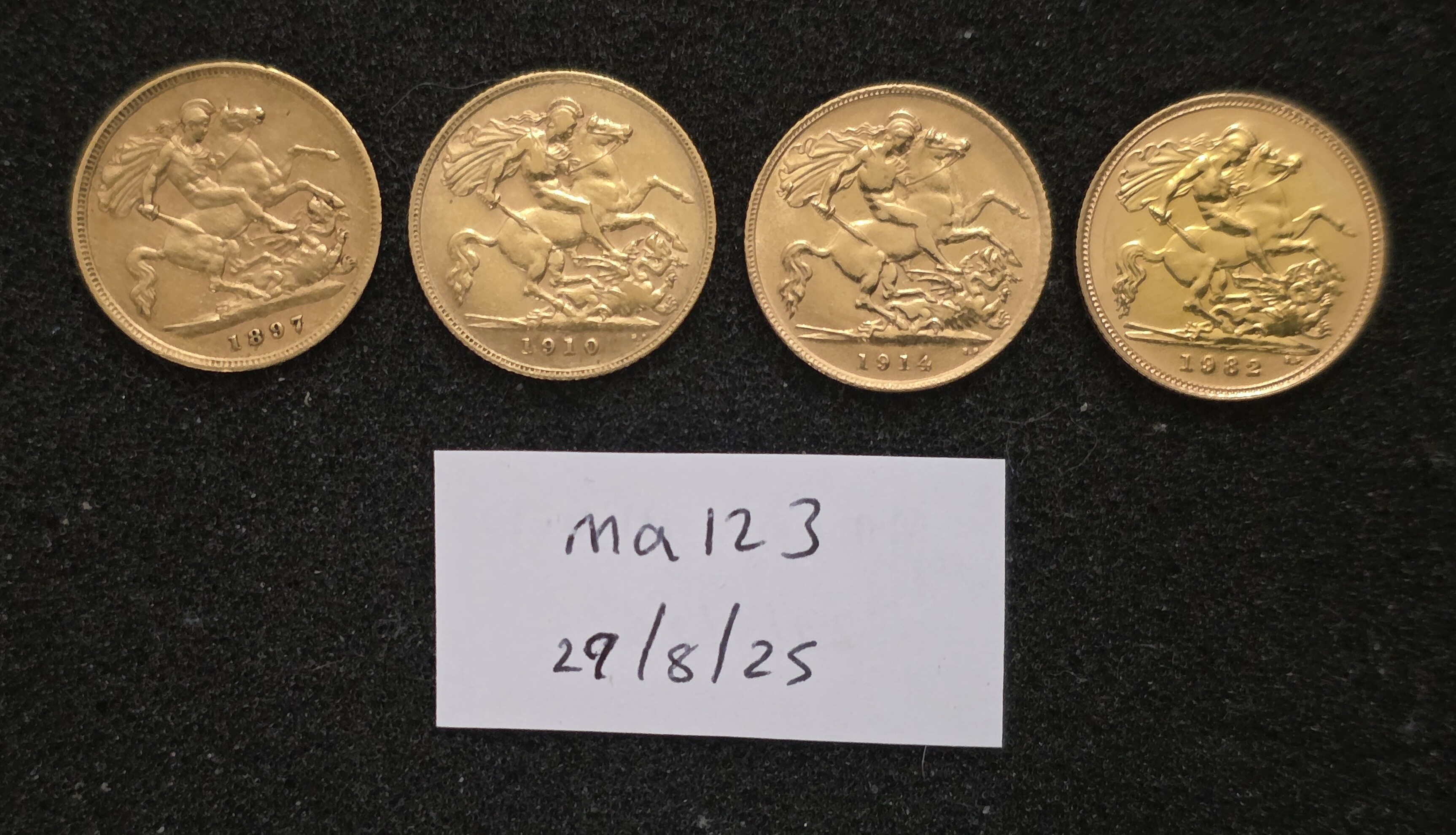 Half Sovereigns - 1897, 1910, 1914, 1982 - UK (Ungraded) - The Silver Forum