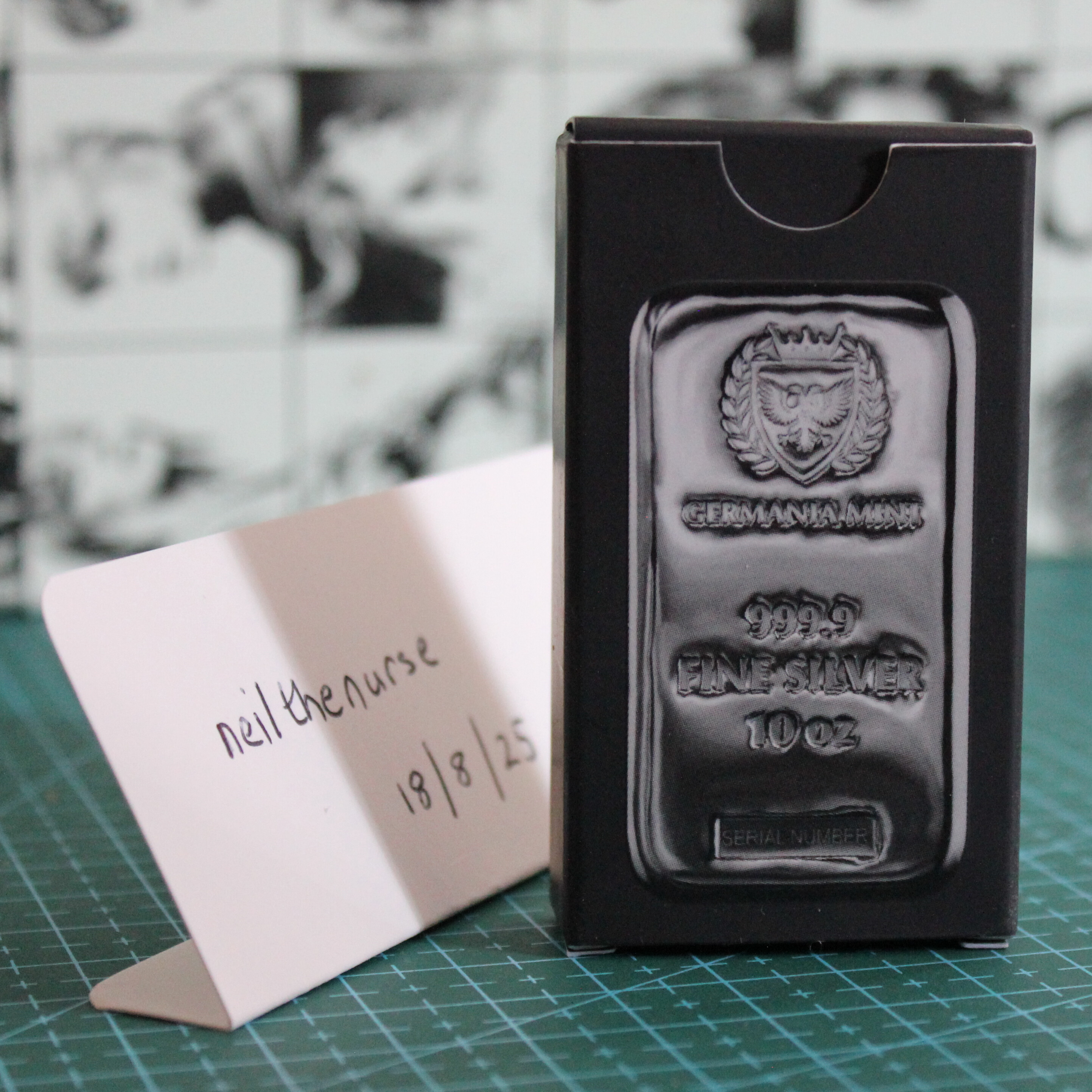 Boxed 10oz Silver Germania Cast Bar - UK (Ungraded) - The Silver Forum
