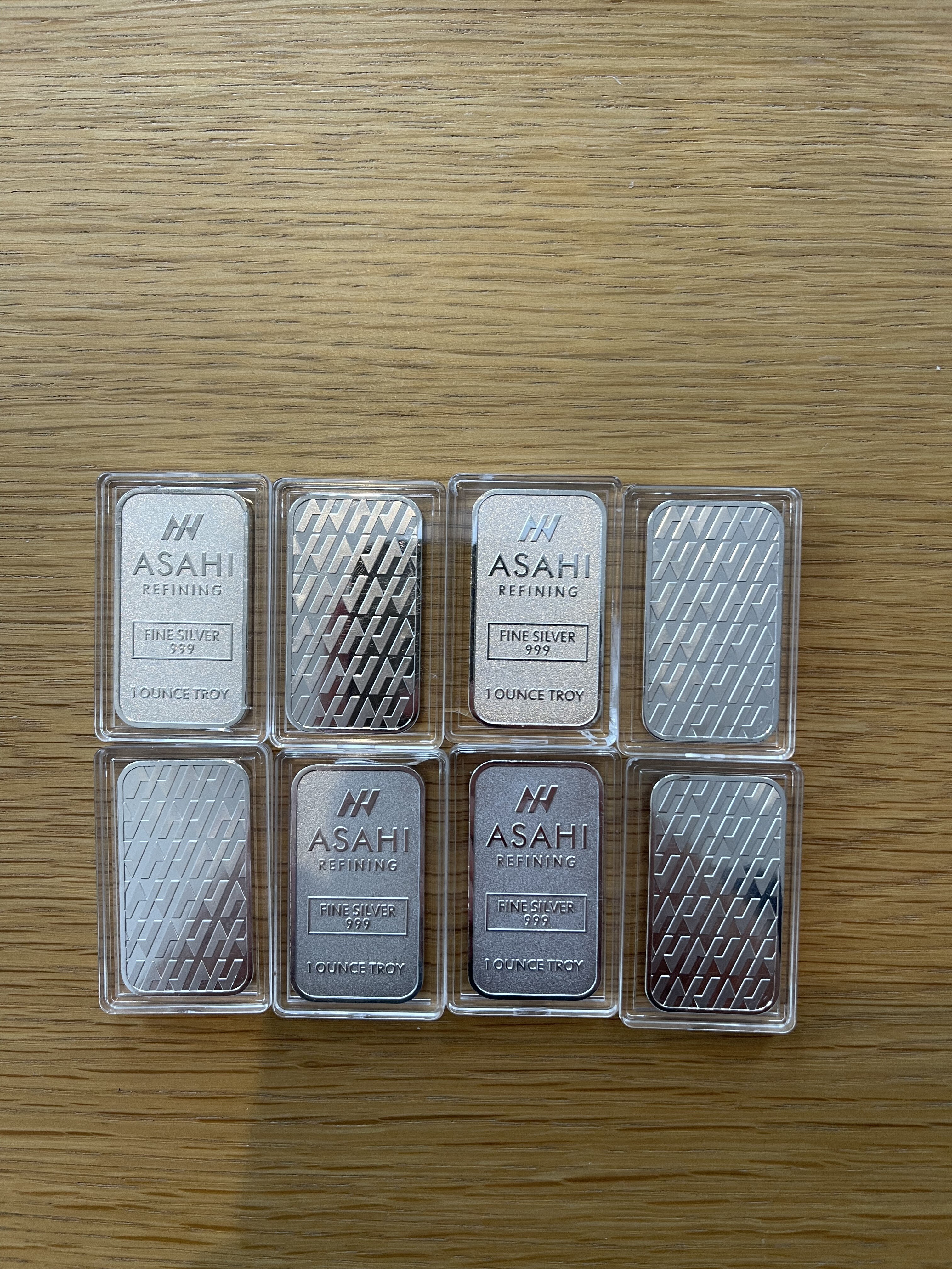 1oz Silver Asahi Refining x 8 - UK (Ungraded) - The Silver Forum