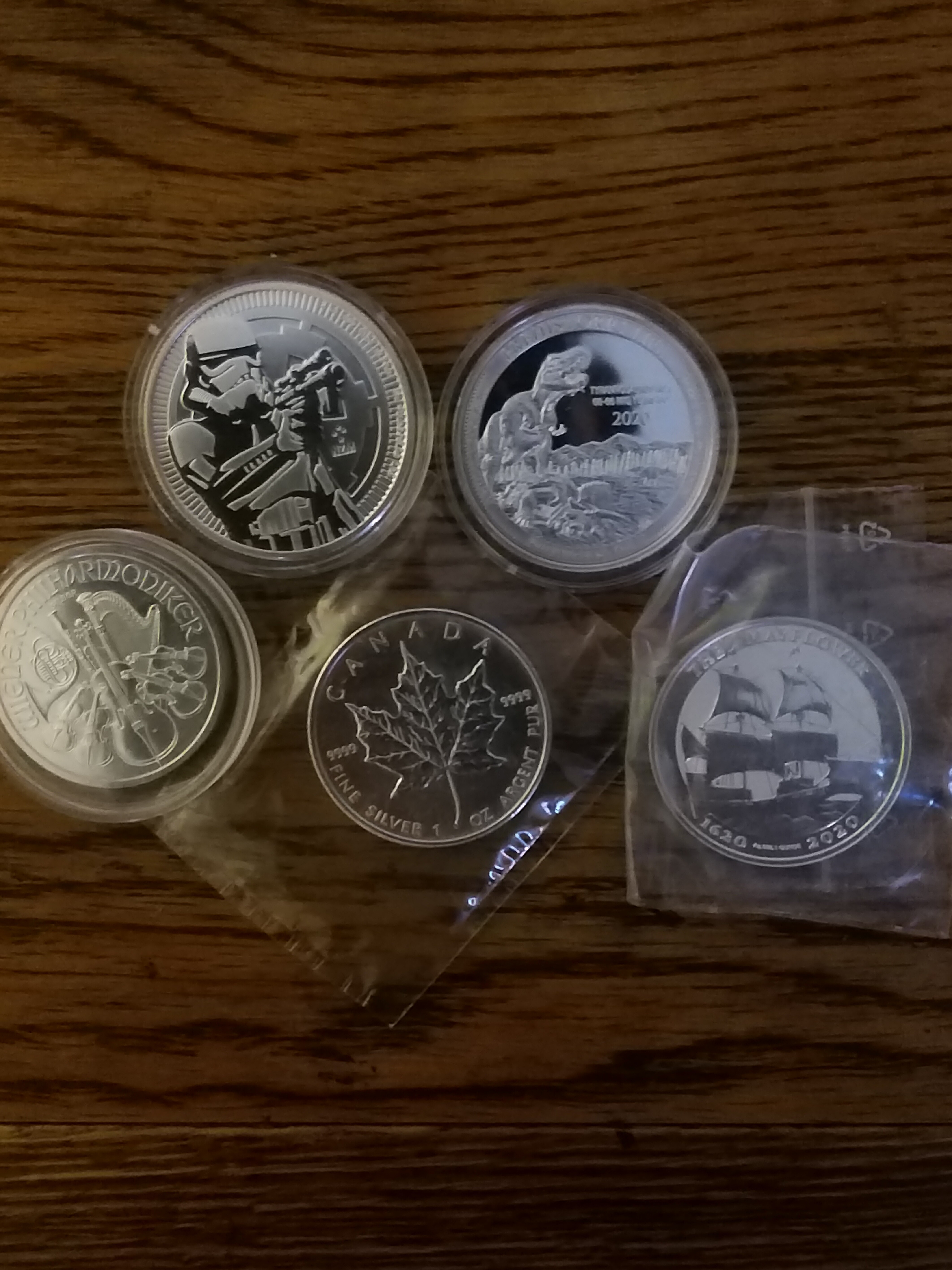 5 x 1oz Silver bundle SOLD - UK (Ungraded) - The Silver Forum
