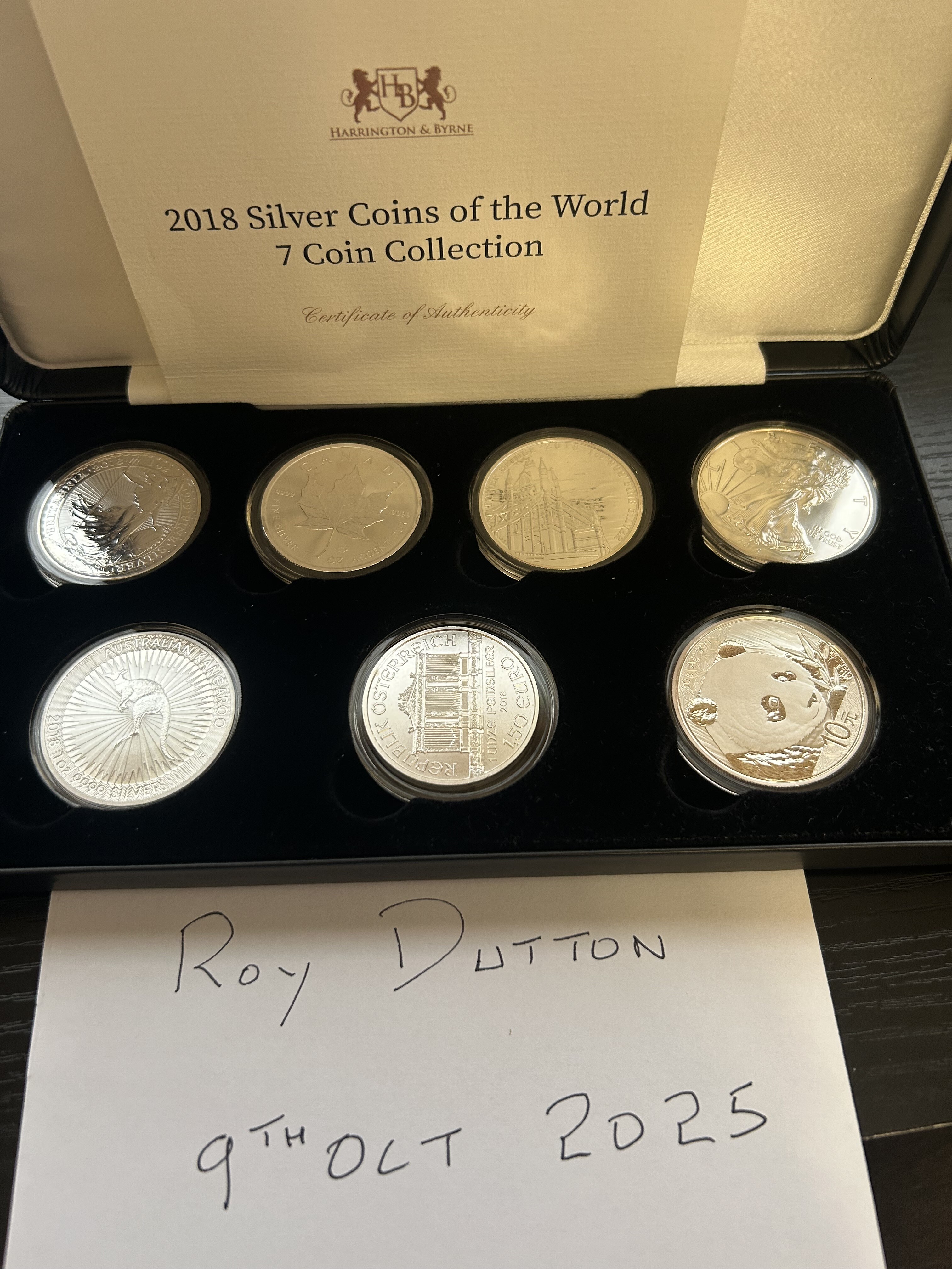 2018 Silver Coins of the World 7 Coin Collection - £315 + POST - UK ...