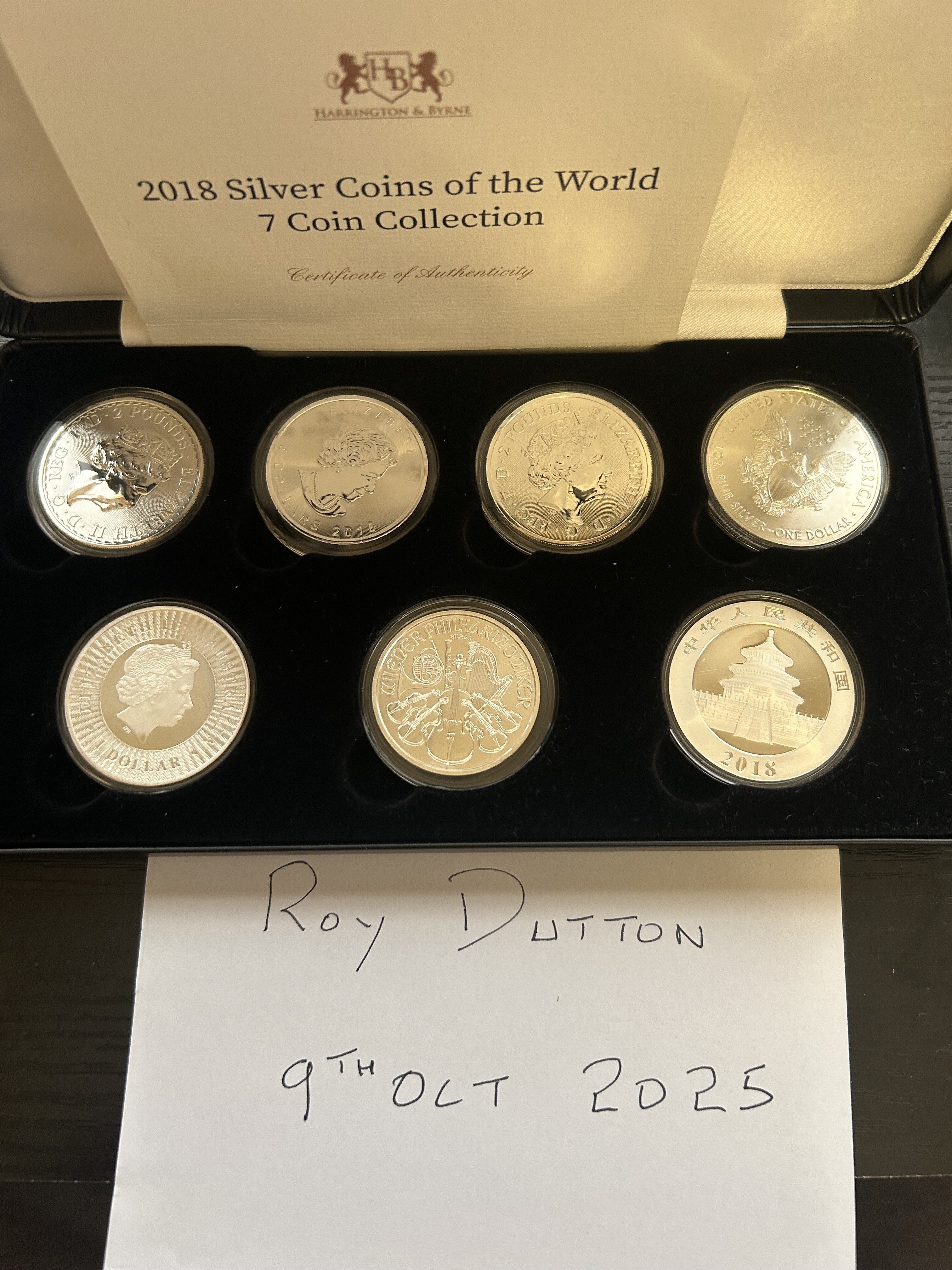 2018 Silver Coins of the World 7 Coin Collection - £315 + POST - UK ...