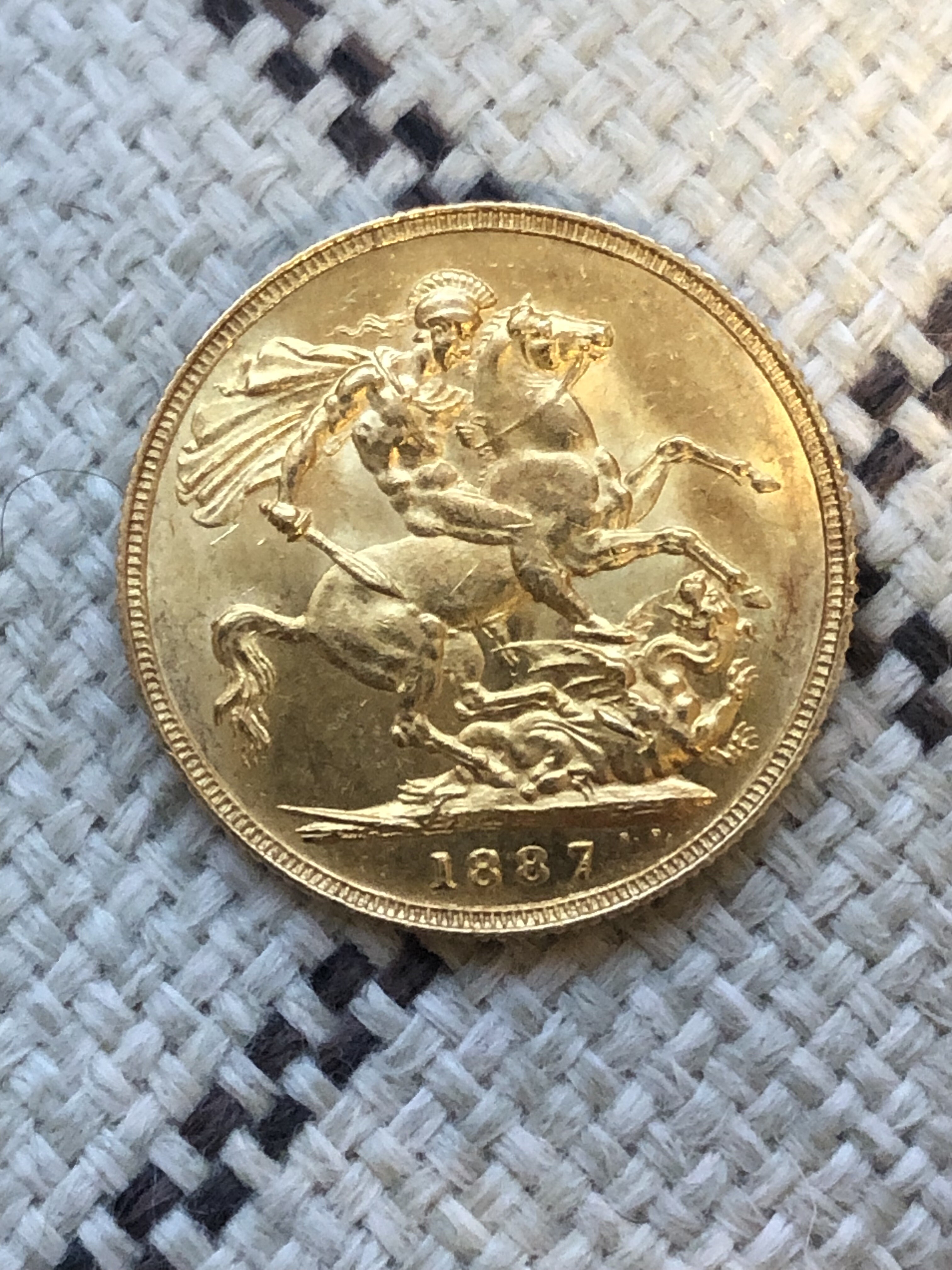 1887 JH Full Sovereign - UK (Ungraded) - The Silver Forum