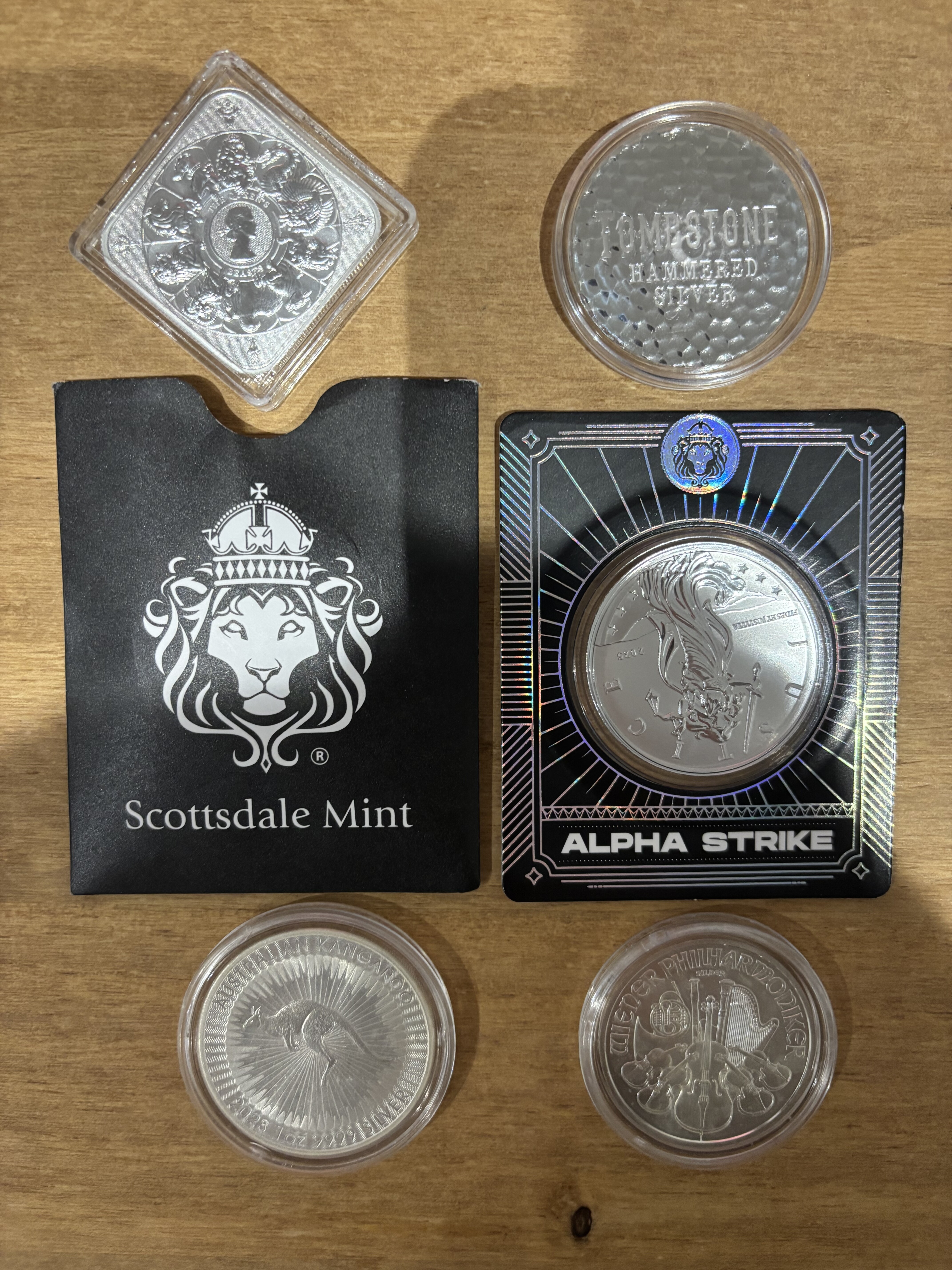 5x 1oz Silver Bits - UK (Ungraded) - The Silver Forum