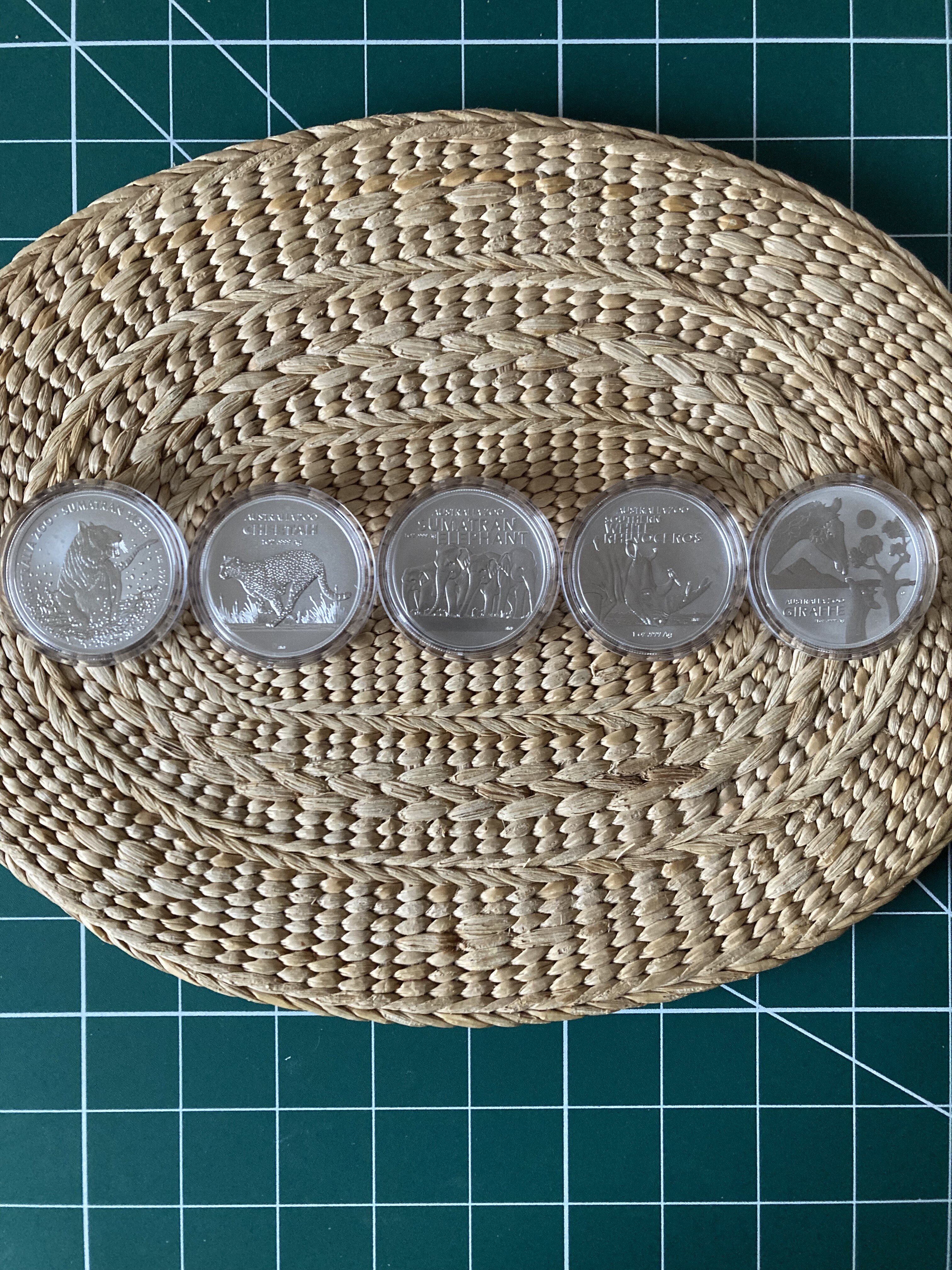 Australian Zoo. RAM 2020 to 2024, 5 beautiful coins in a set. Premium ...