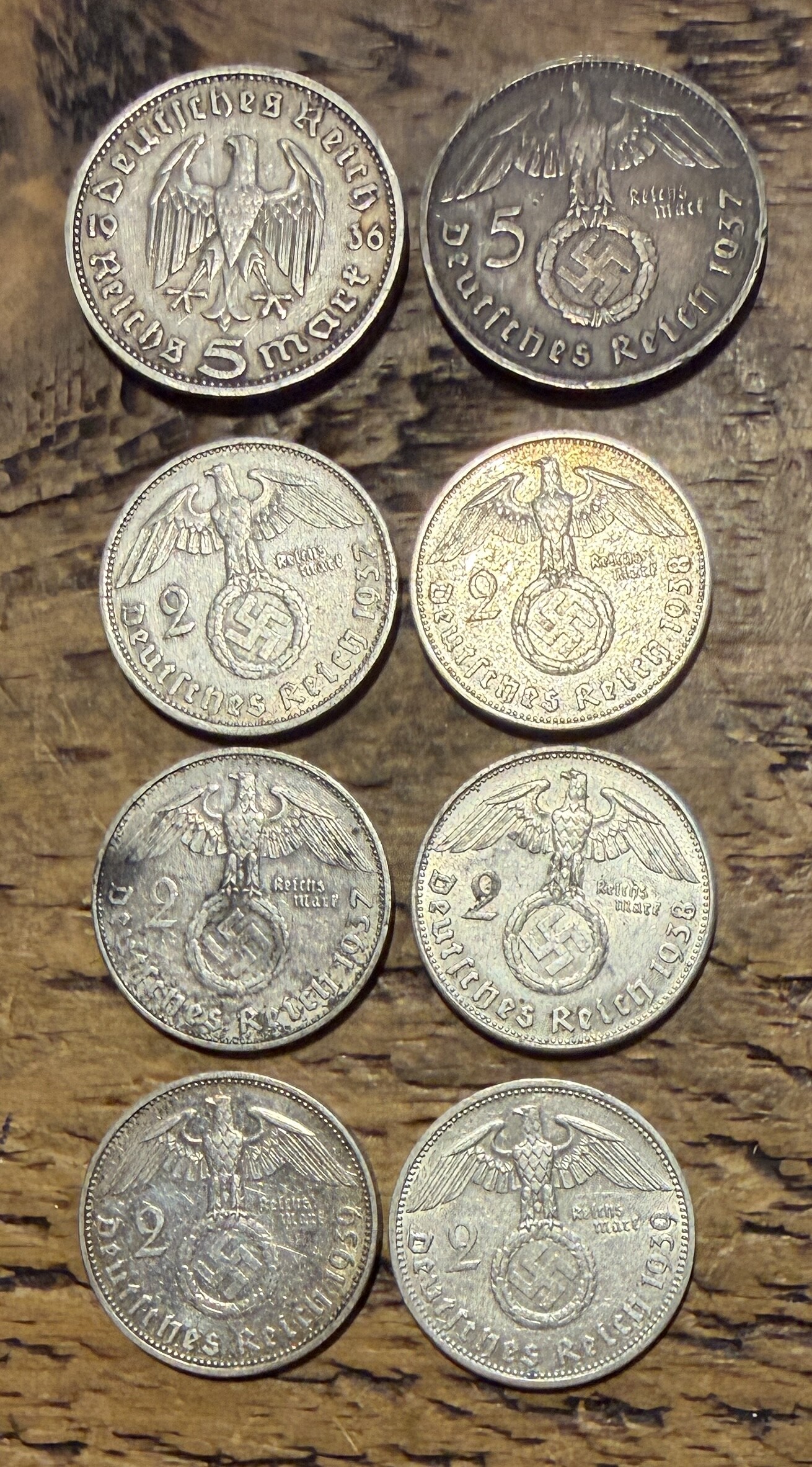 Third Reich Silver 5 Marks / 2 Marks - UK (Ungraded) - The Silver Forum