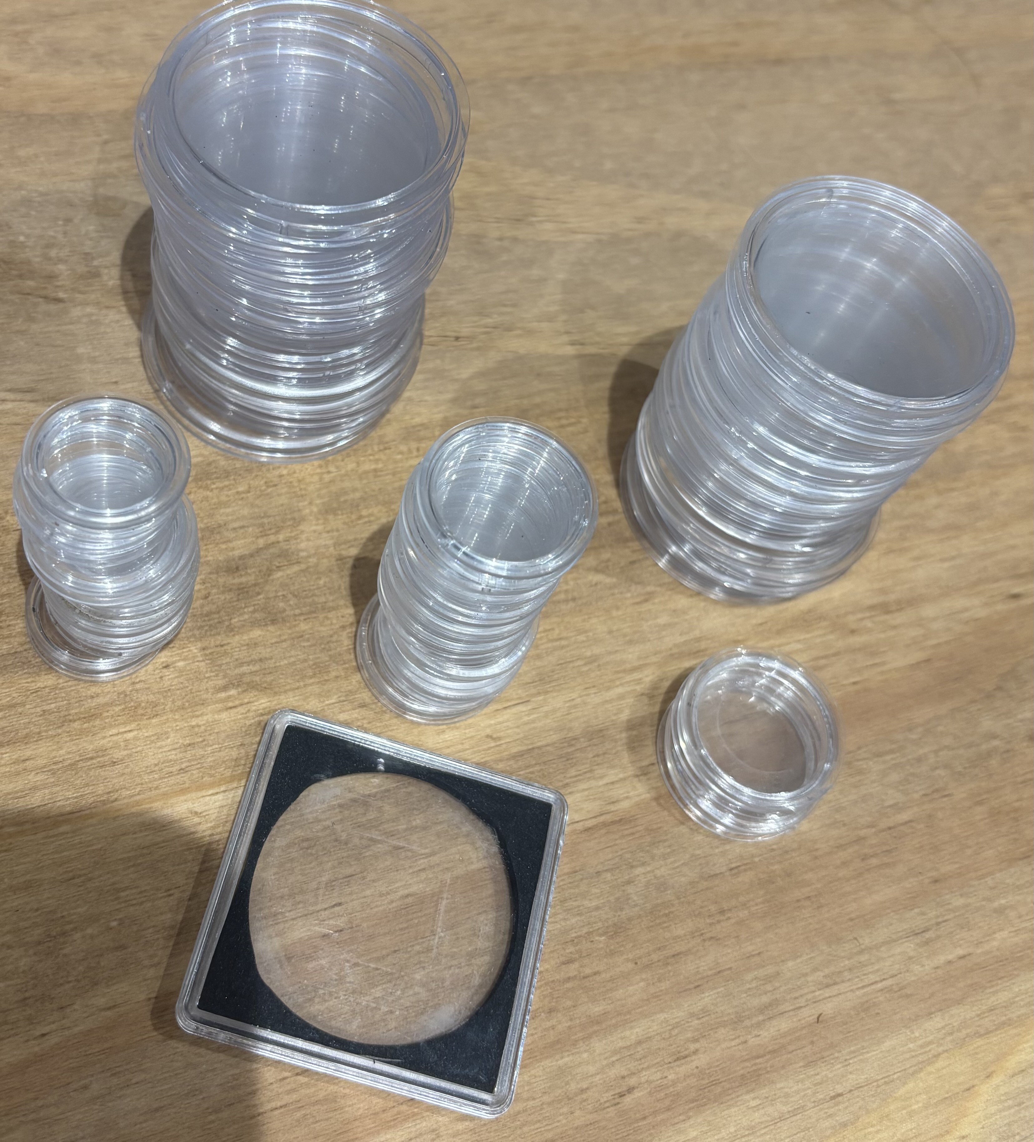 60x Mixed Coin Capsules - Coin Accessories - capsules & cases etc (All ...