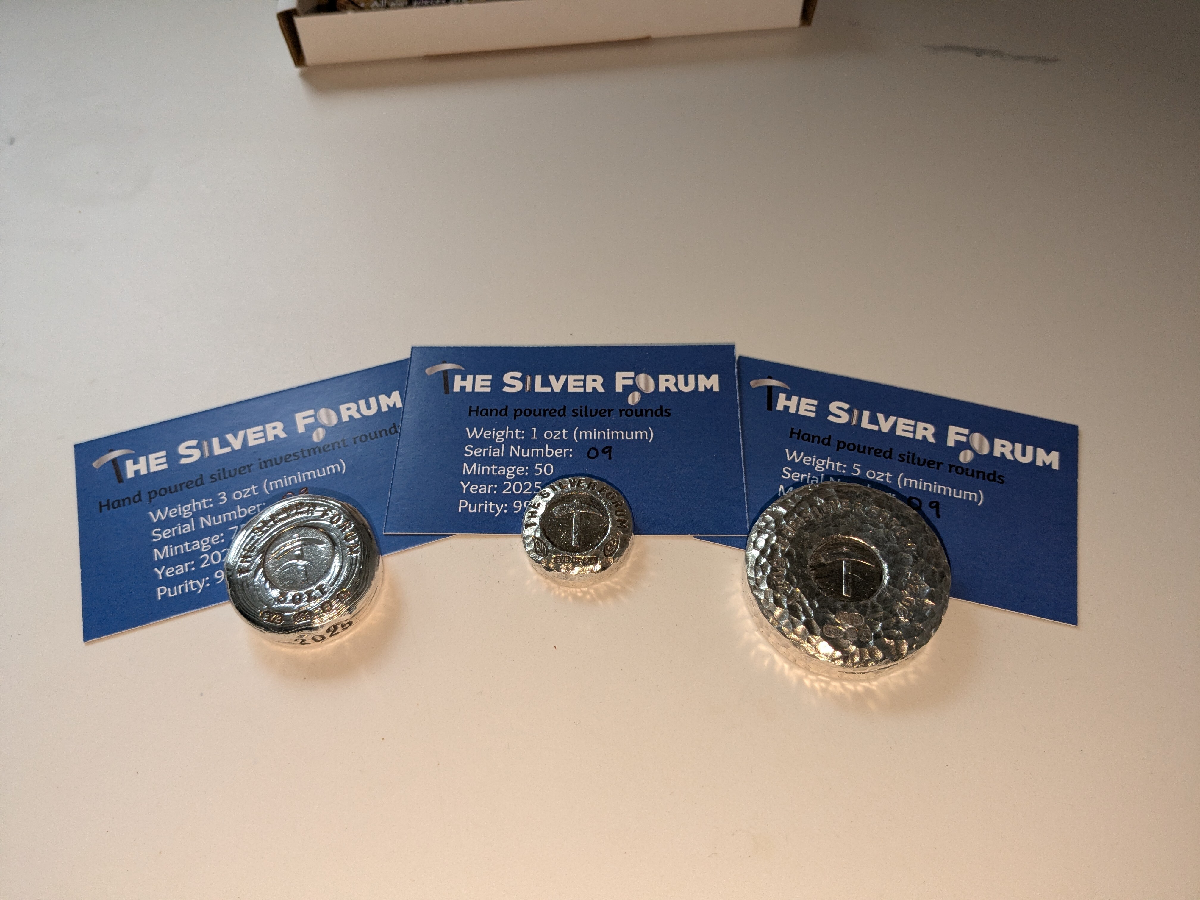 1oz, 3 oz and 5 oz The Silver Forum Rounds 2025 - Official Released ...