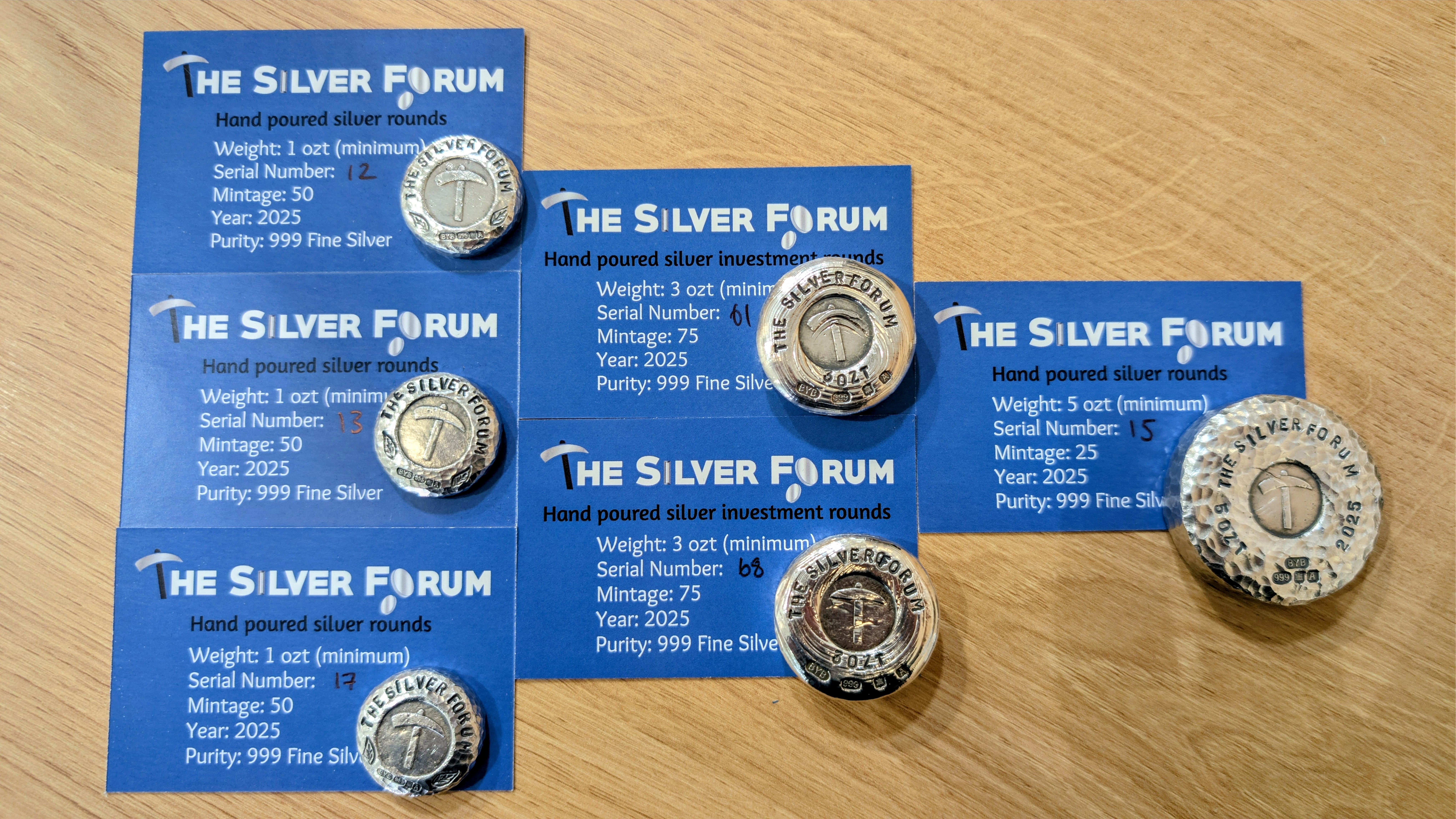 1oz, 3 oz and 5 oz The Silver Forum Rounds 2025 - Official Released ...