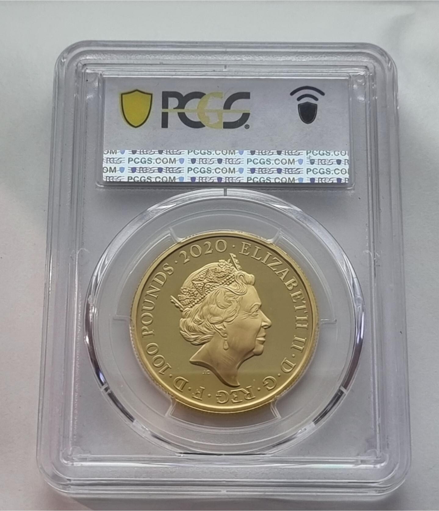 1 Ounce .9999 PCGS PR69 £100 OO7 James Bond QE Gold Coin - UK (Graded ...