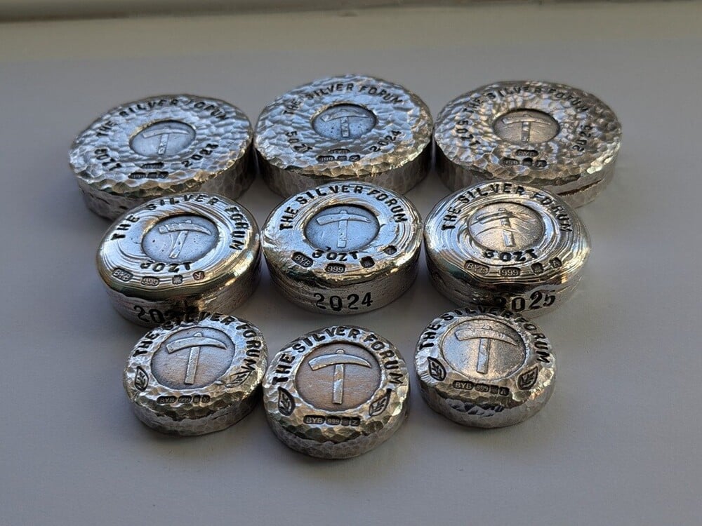 1oz, 3 oz and 5 oz The Silver Forum Rounds 2025 - Official Released ...
