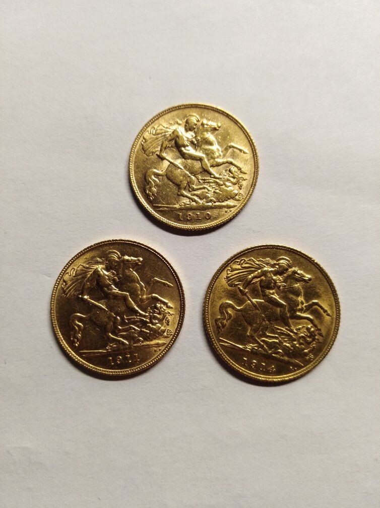 Half sovereigns (1910, 1911, 1914) - UK (Ungraded) - The Silver Forum
