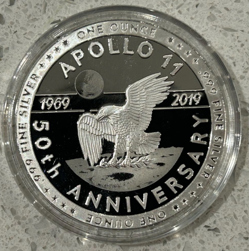 Apollo 11 50th Anniversary - 8 x 1oz Silver - Complete Proof Set - Inc ...