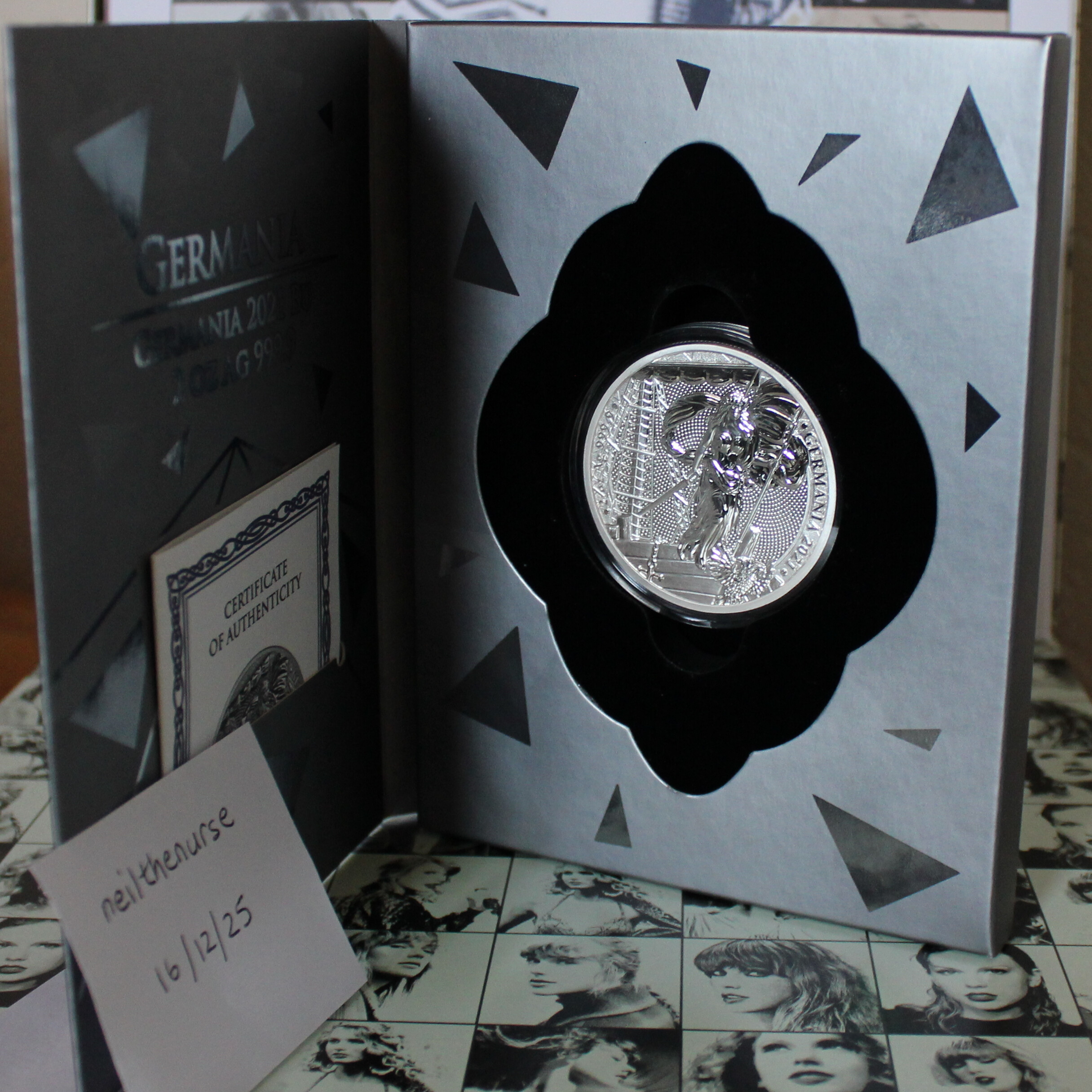 Boxed 2oz Silver 2021 Lady Germania Coin by Germania Mint - UK ...