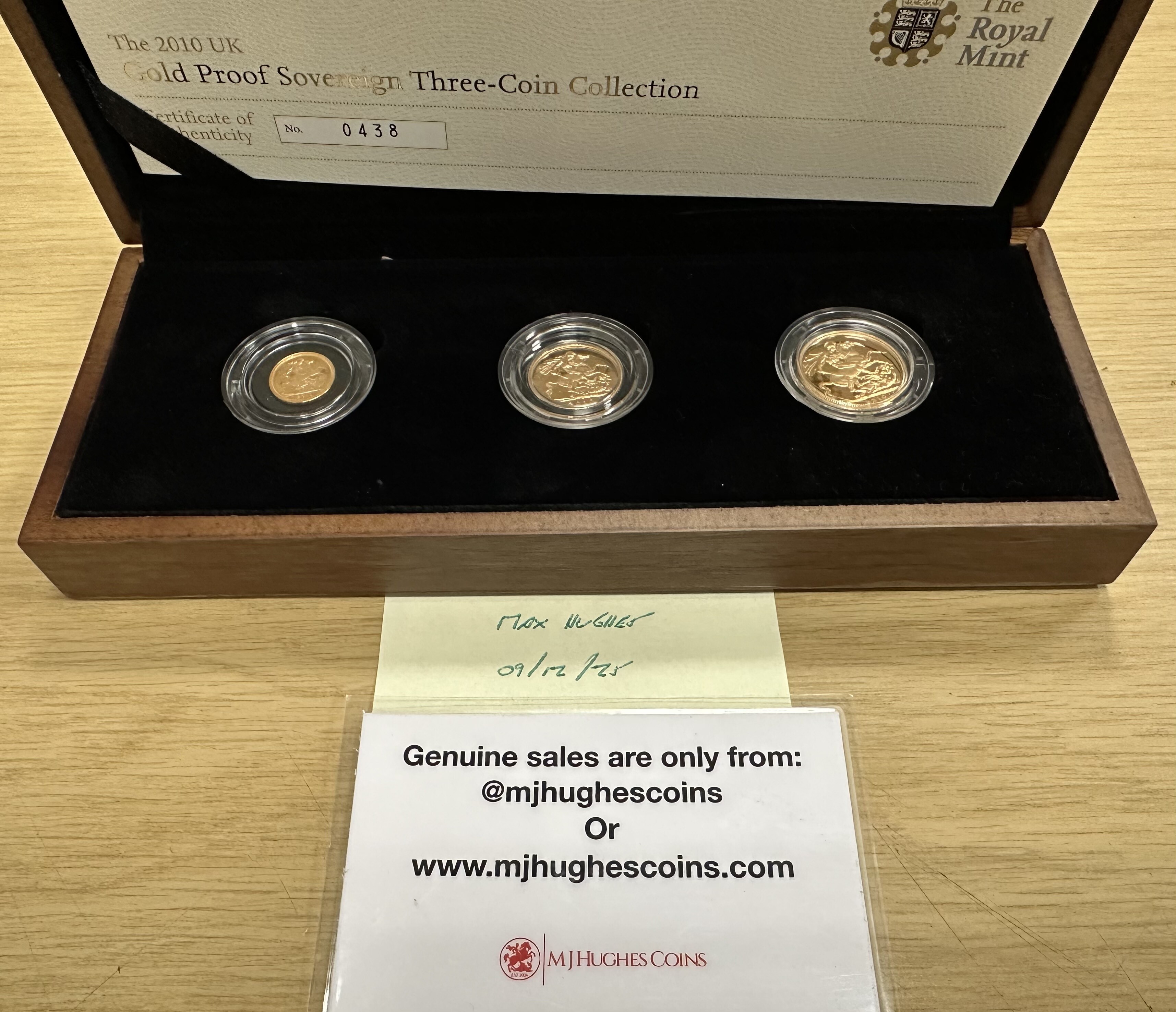 2010 3 Coin Gold Proof Sovereign Set £1380 plus postage - UK (Ungraded ...