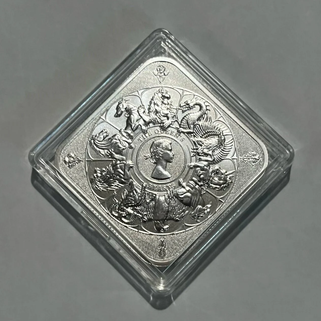 Square capsules for 1oz Silver Britannia & Liberty/ Queens Beasts ...