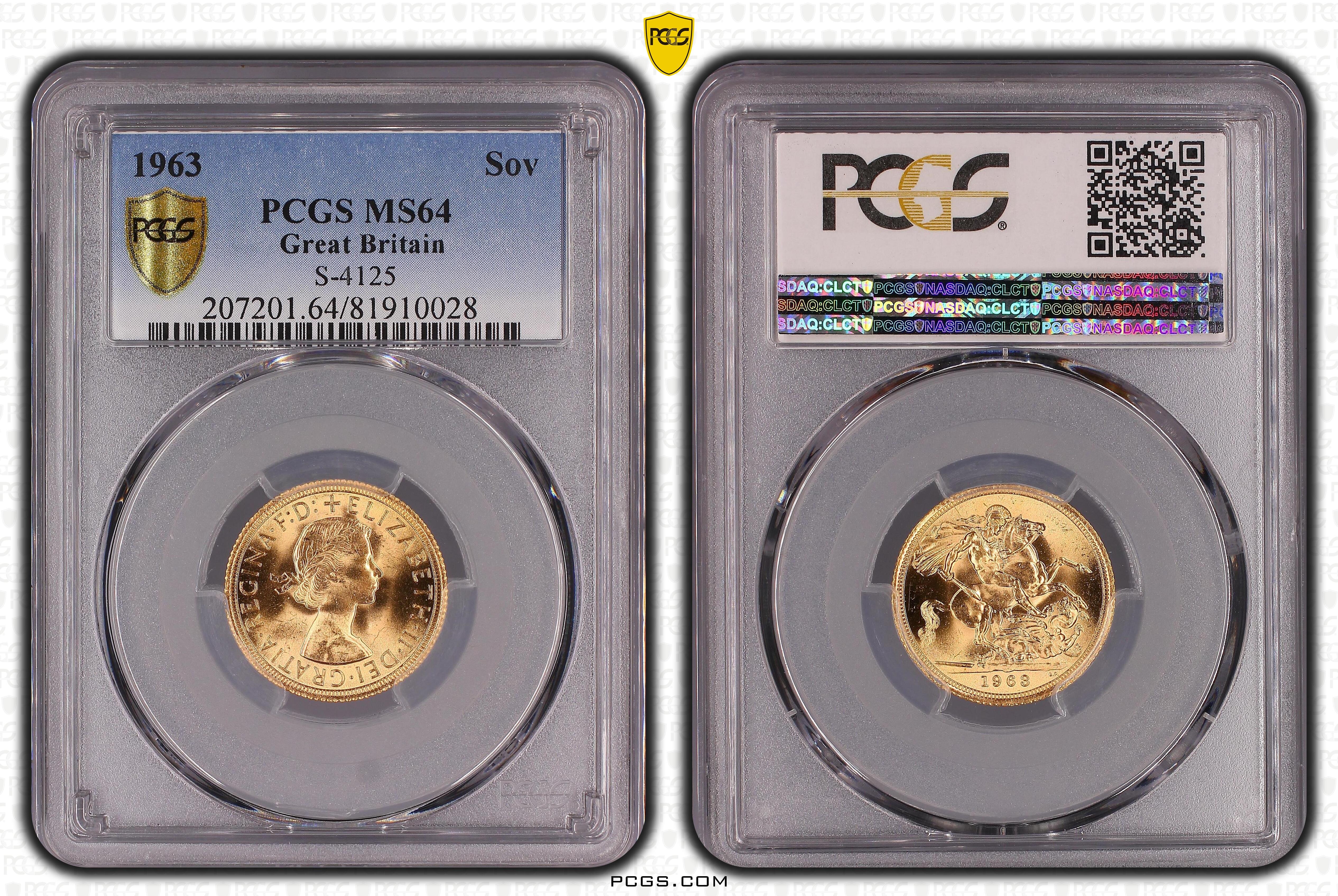 1963 MS64 gillick sovereign lovely - UK (Graded only) - The Silver Forum