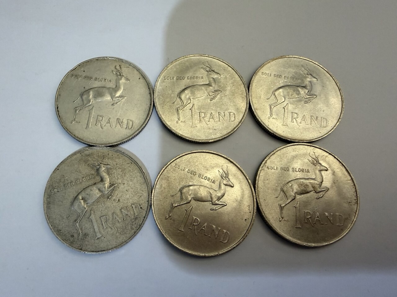 1967 South Africa 1 Rand 80% Silver Coins at Spot - UK (Ungraded) - The ...
