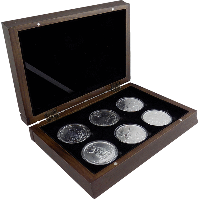 RCM Wildlife Boxed Set - 6 x 1 oz (999.9) Silver - UK (Ungraded) - The ...