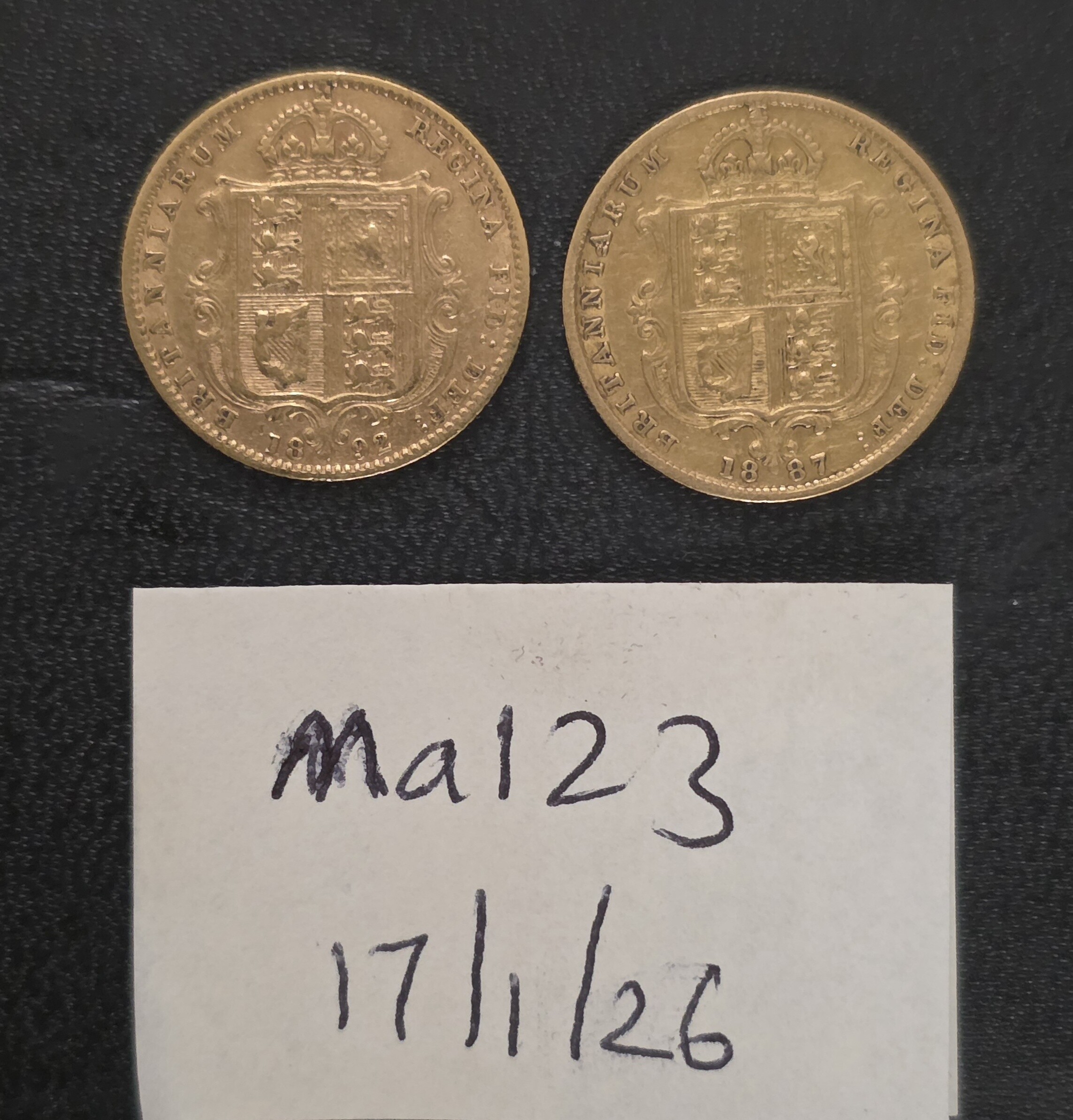 Half Sovereigns - 1887 & 1892 - UK (Ungraded) - The Silver Forum